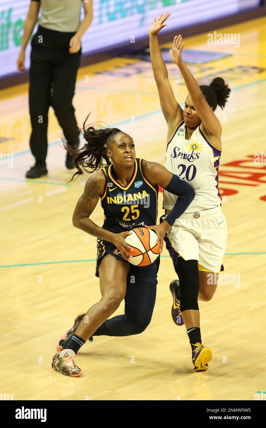 LOS ANGELES, CA - AUGUST 15: Indiana Fever guard Tiffany Mitchell (25 ...