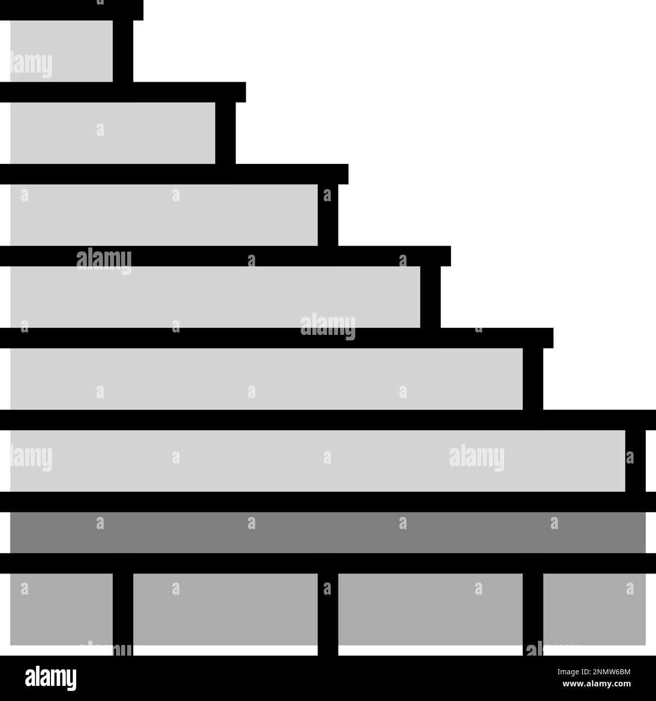 stairs building structure color icon vector illustration Stock Vector ...