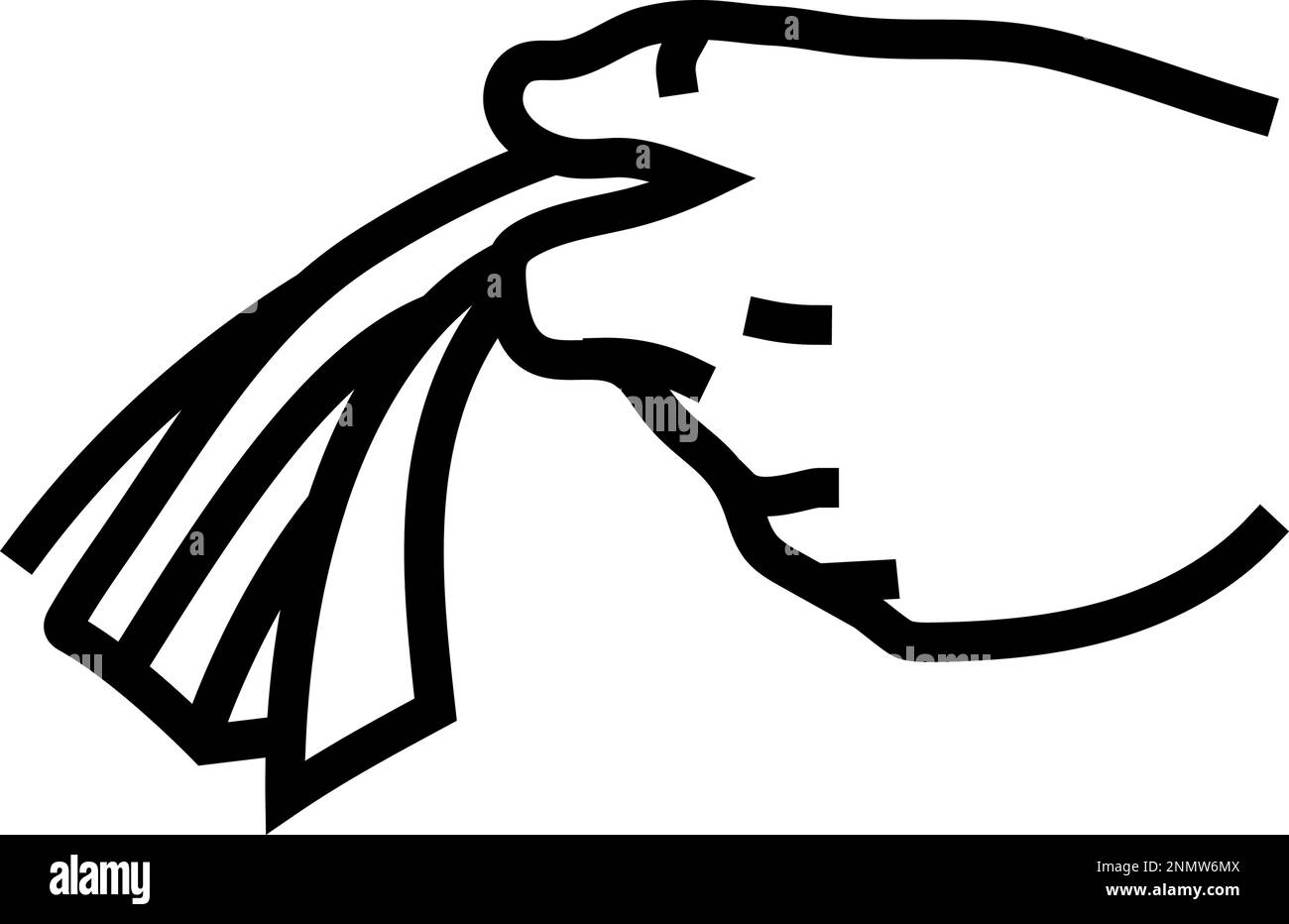 pay money hand line icon vector illustration Stock Vector Image & Art ...