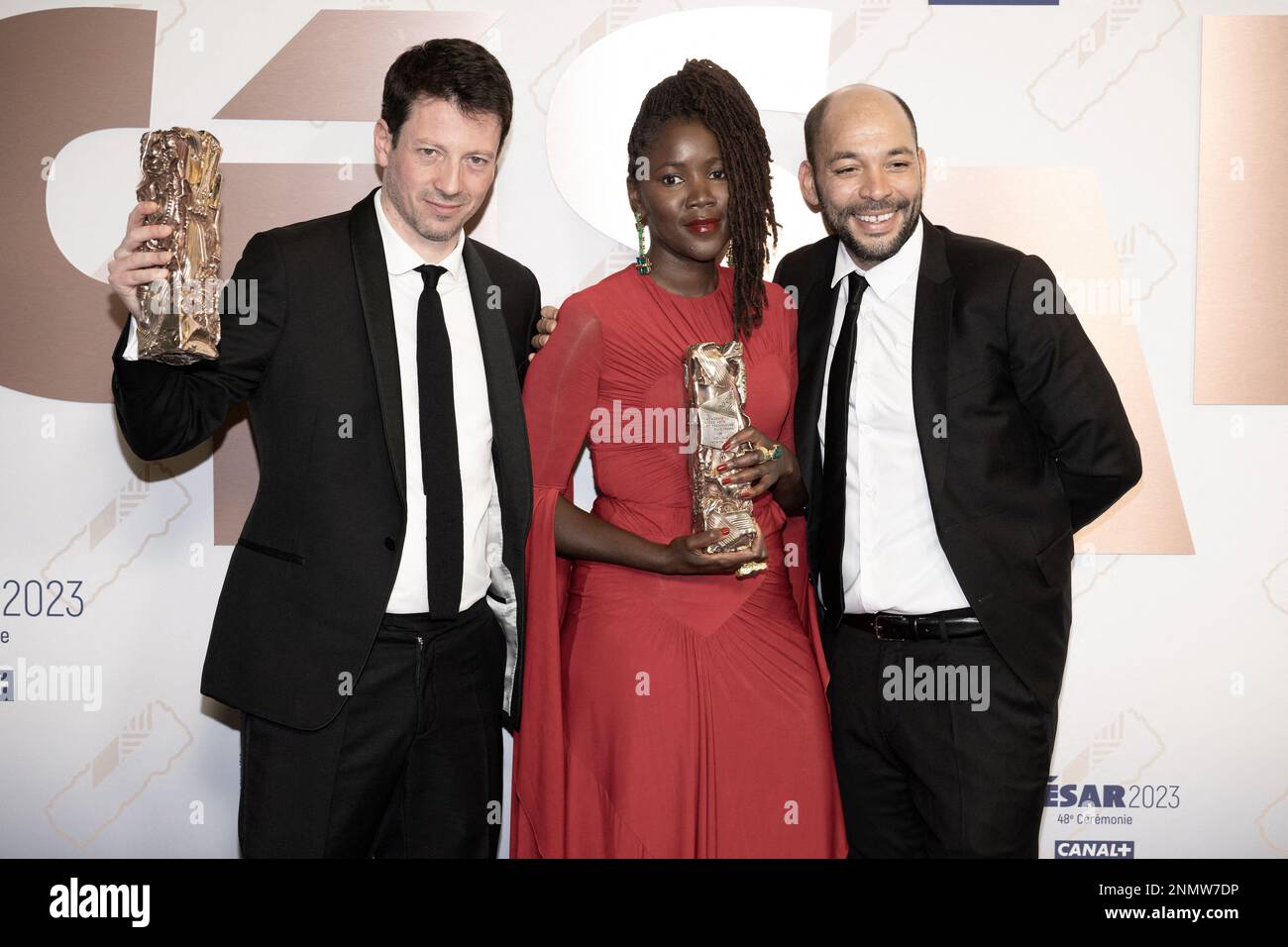 Christophe Barral, Alice Diop and Toufik Ayadi pose during the 48th ...