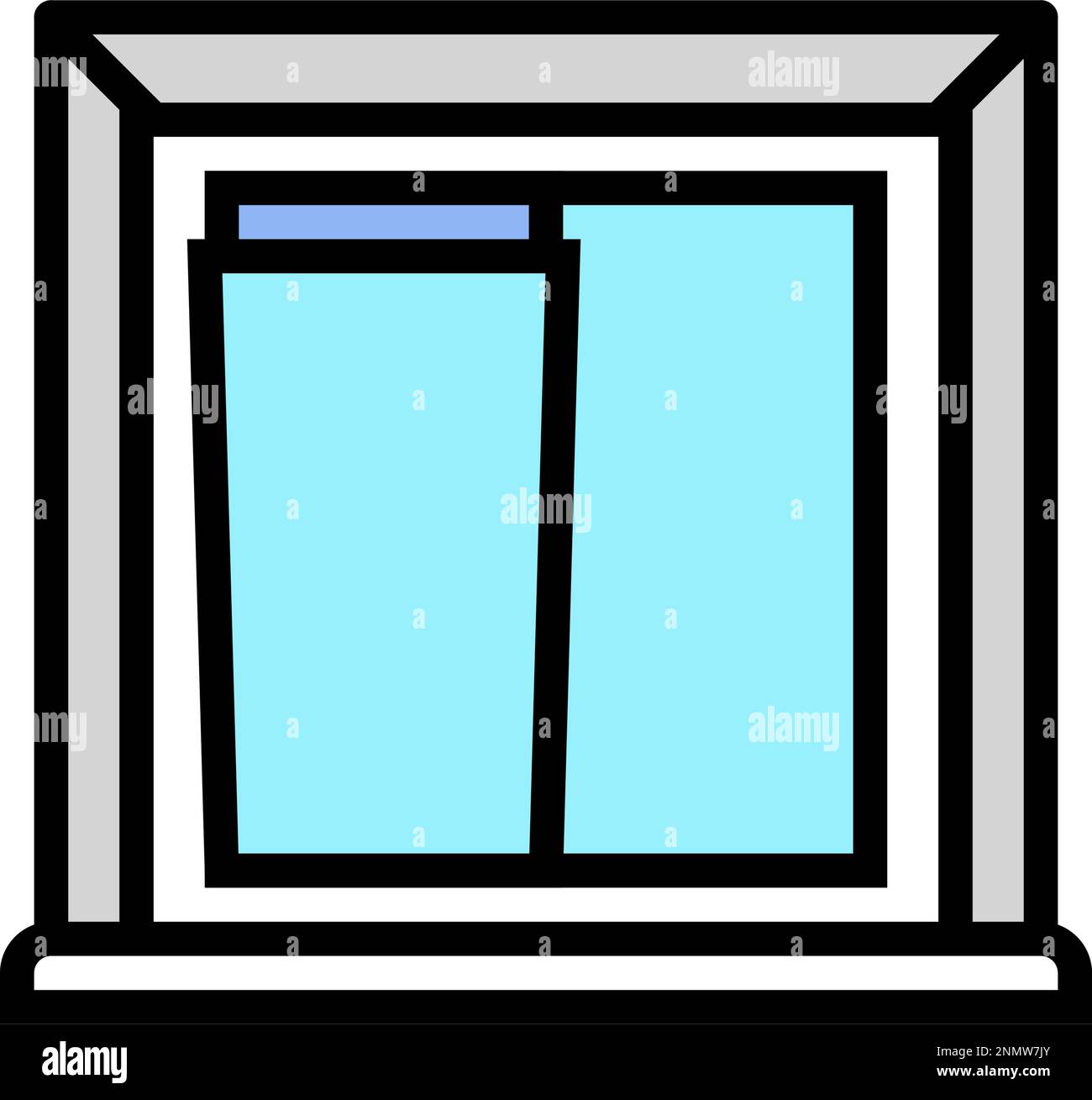 window building structure color icon vector illustration Stock Vector ...