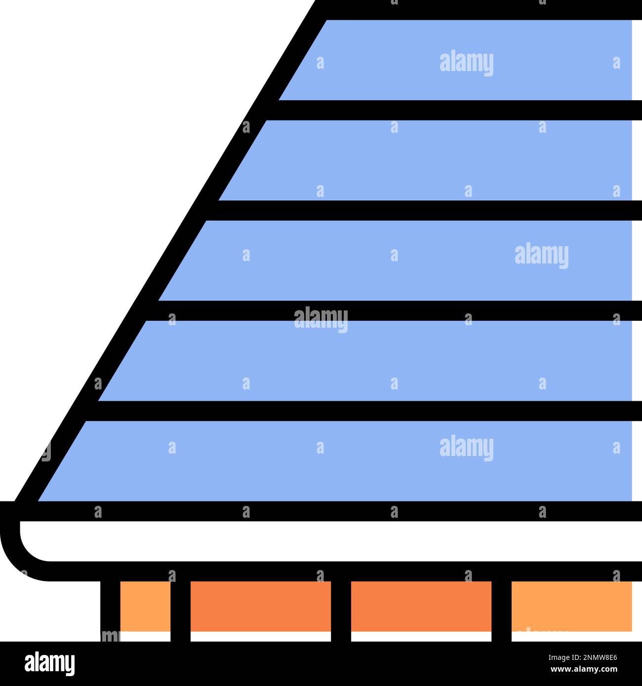 roof building structure color icon vector illustration Stock Vector ...