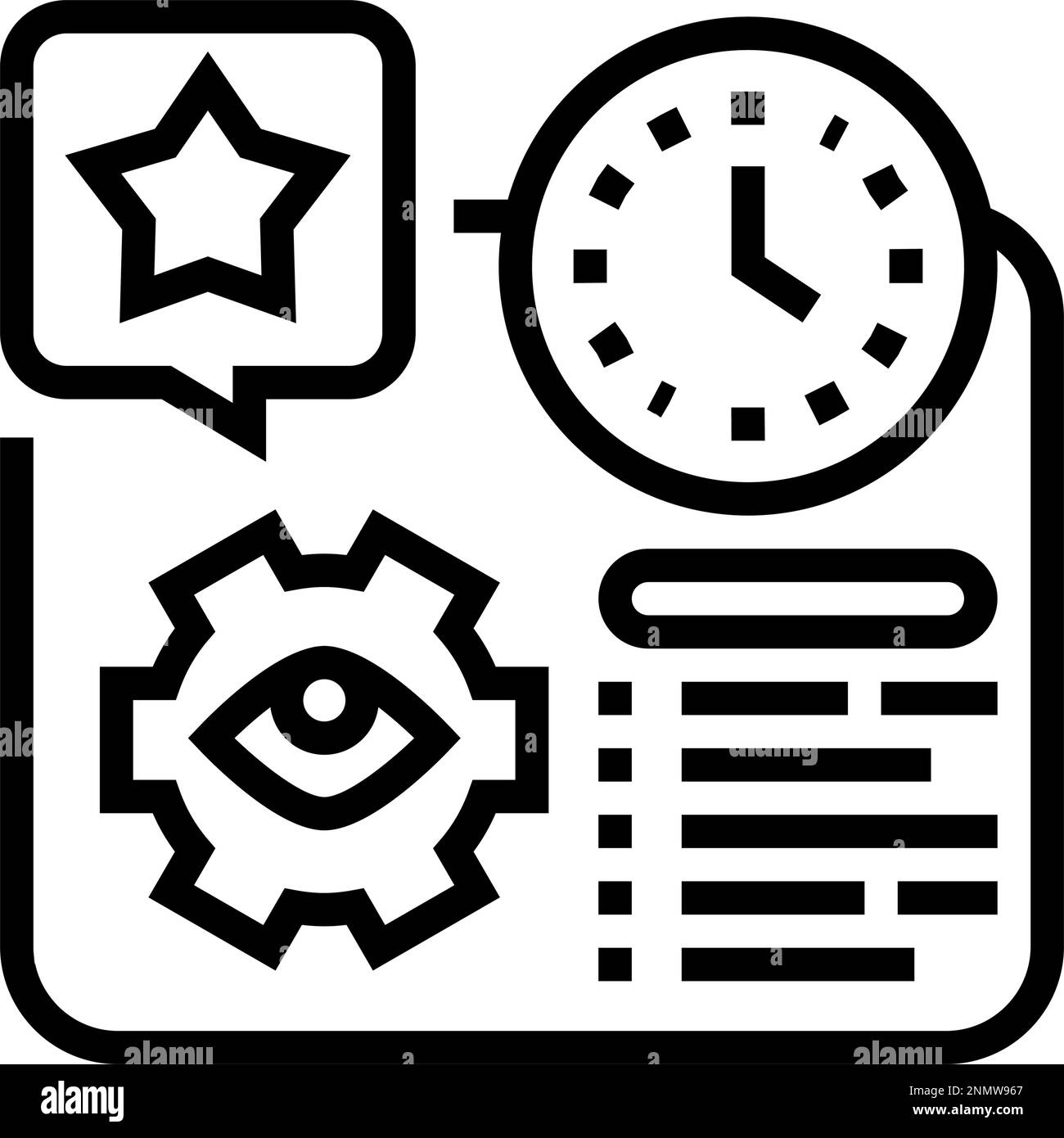 show your organization skills line icon vector illustration Stock ...