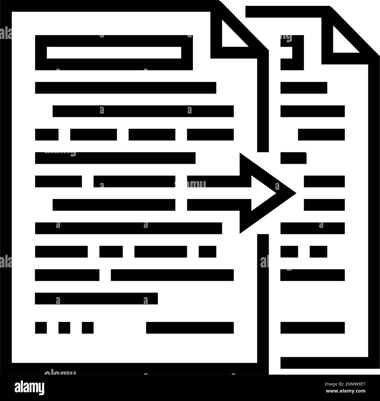 cope document paper line icon vector illustration Stock Vector Image & Art - Alamy