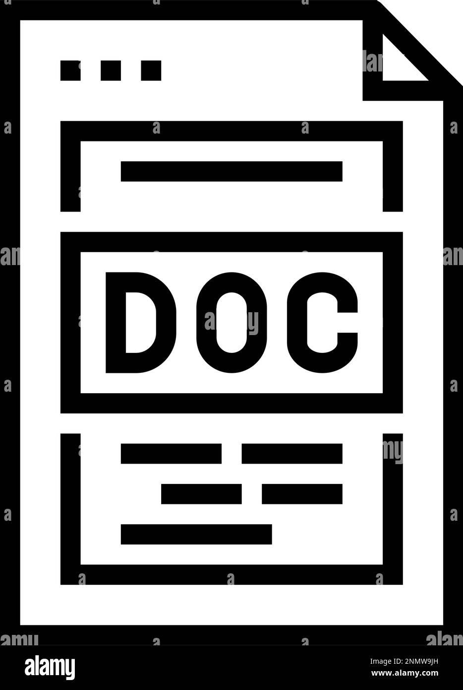 file document line icon vector illustration Stock Vector Image & Art ...