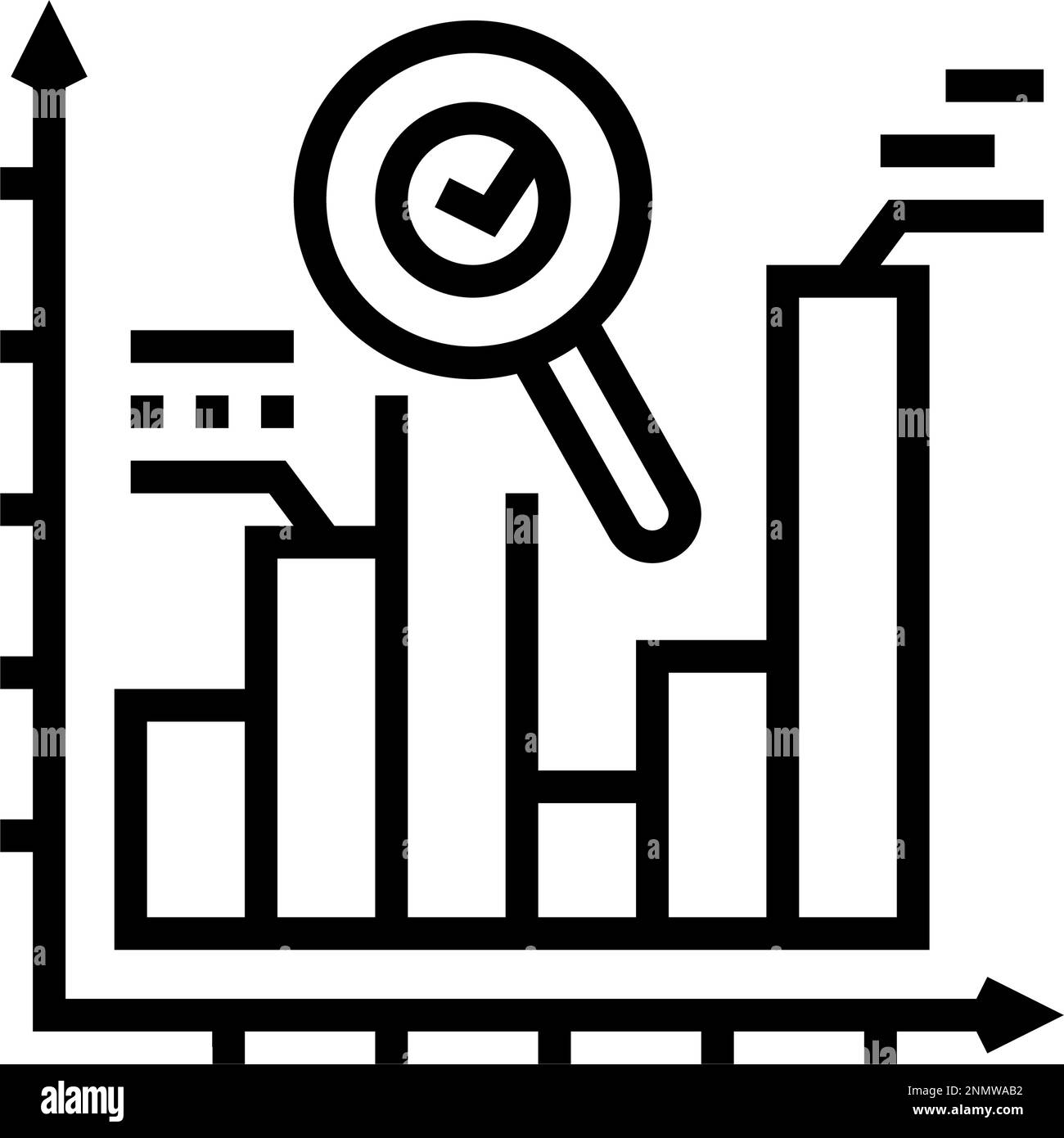 review progress line icon vector illustration Stock Vector Image & Art ...