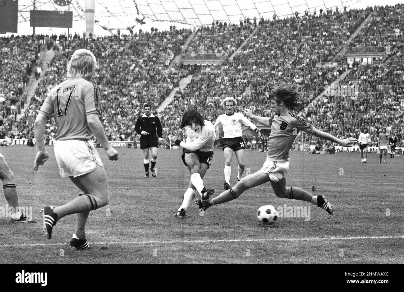 FILE - In this July 7, 1974 file photo, West German forward Gerd Müller ...