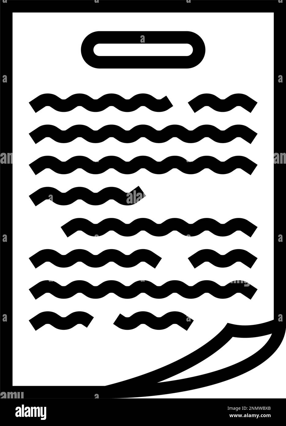 paper document file line icon vector illustration Stock Vector Image ...