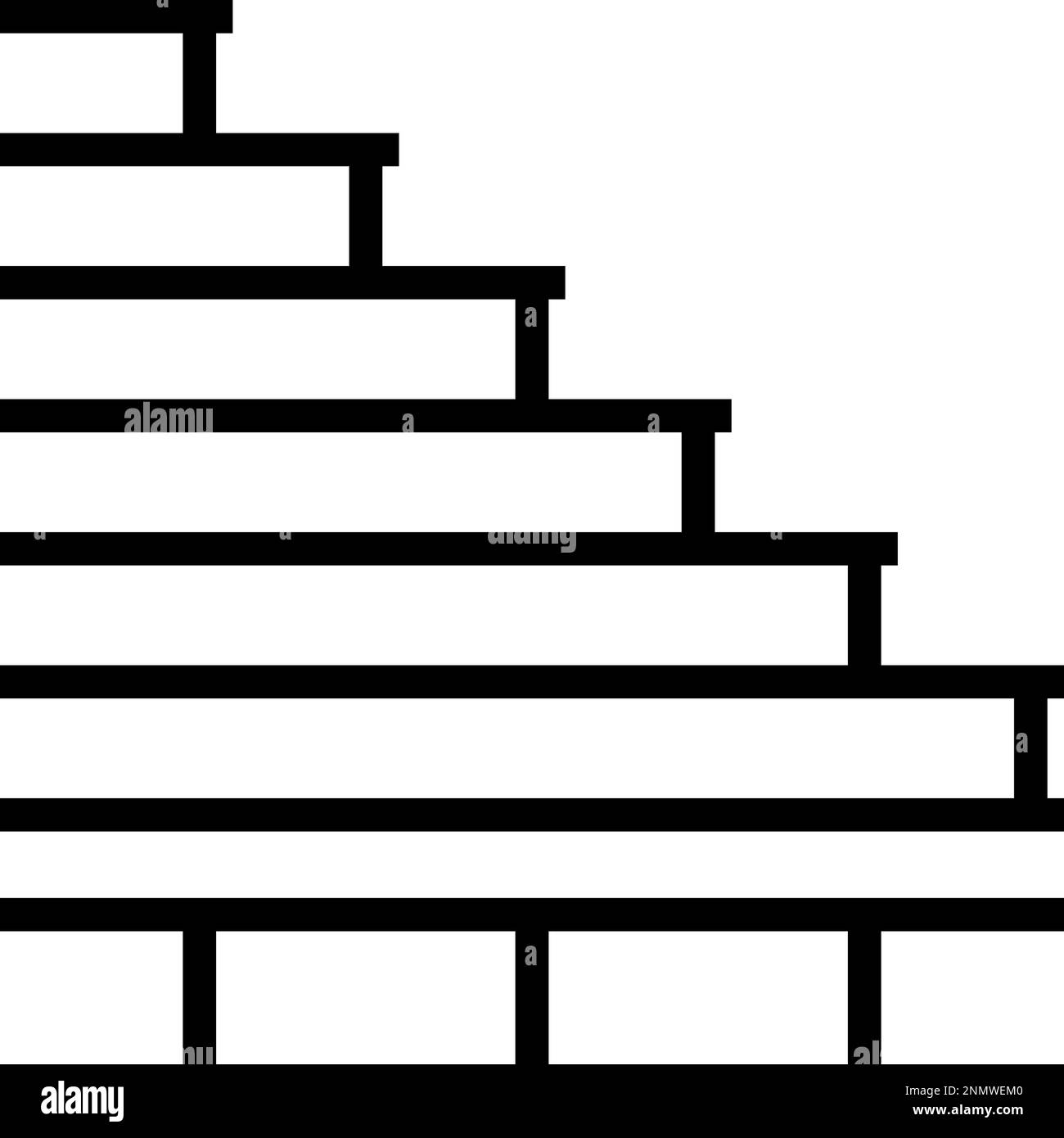 stairs building structure line icon vector illustration Stock Vector ...