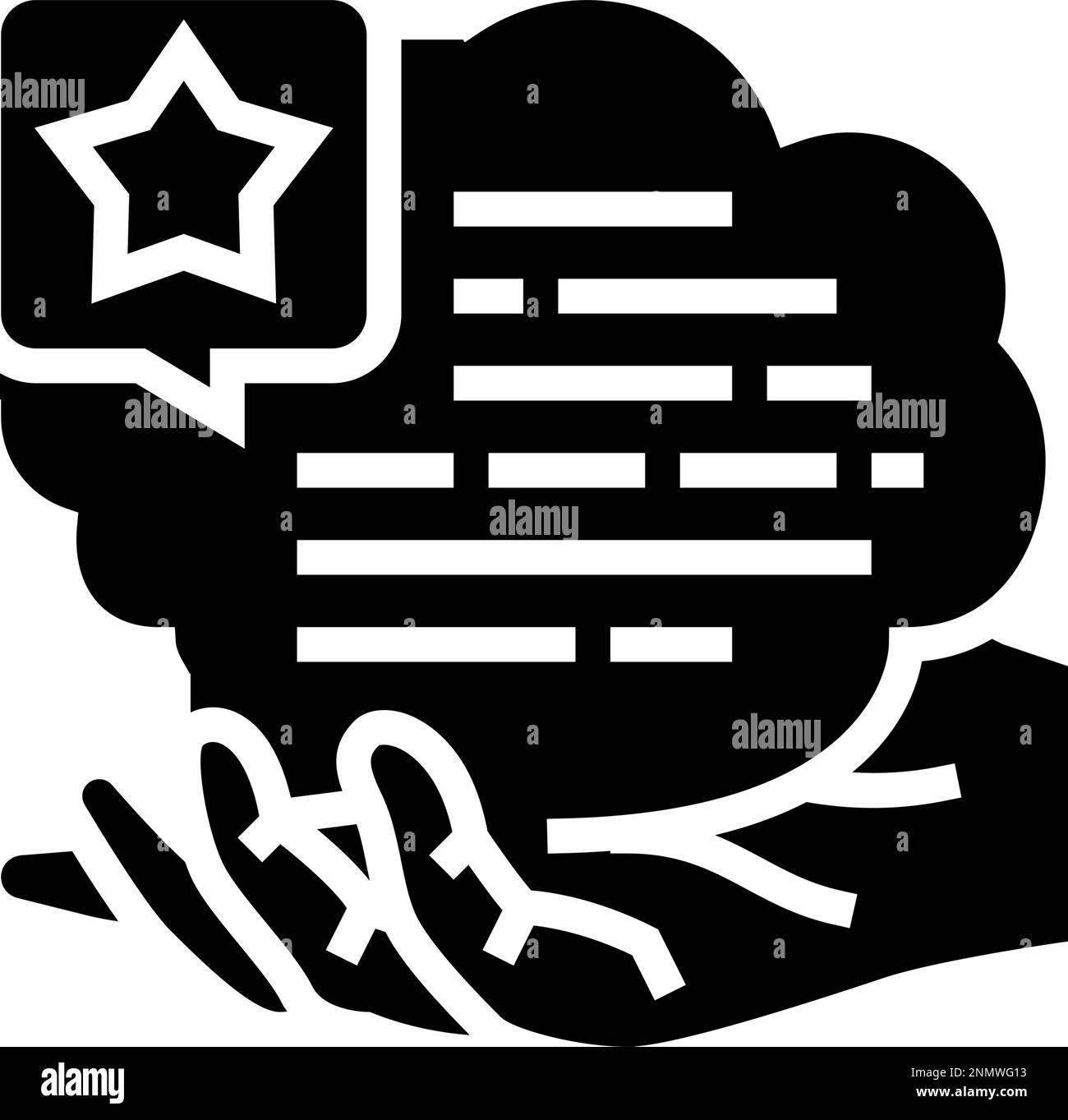 demonstrate good communication skills glyph icon vector illustration ...