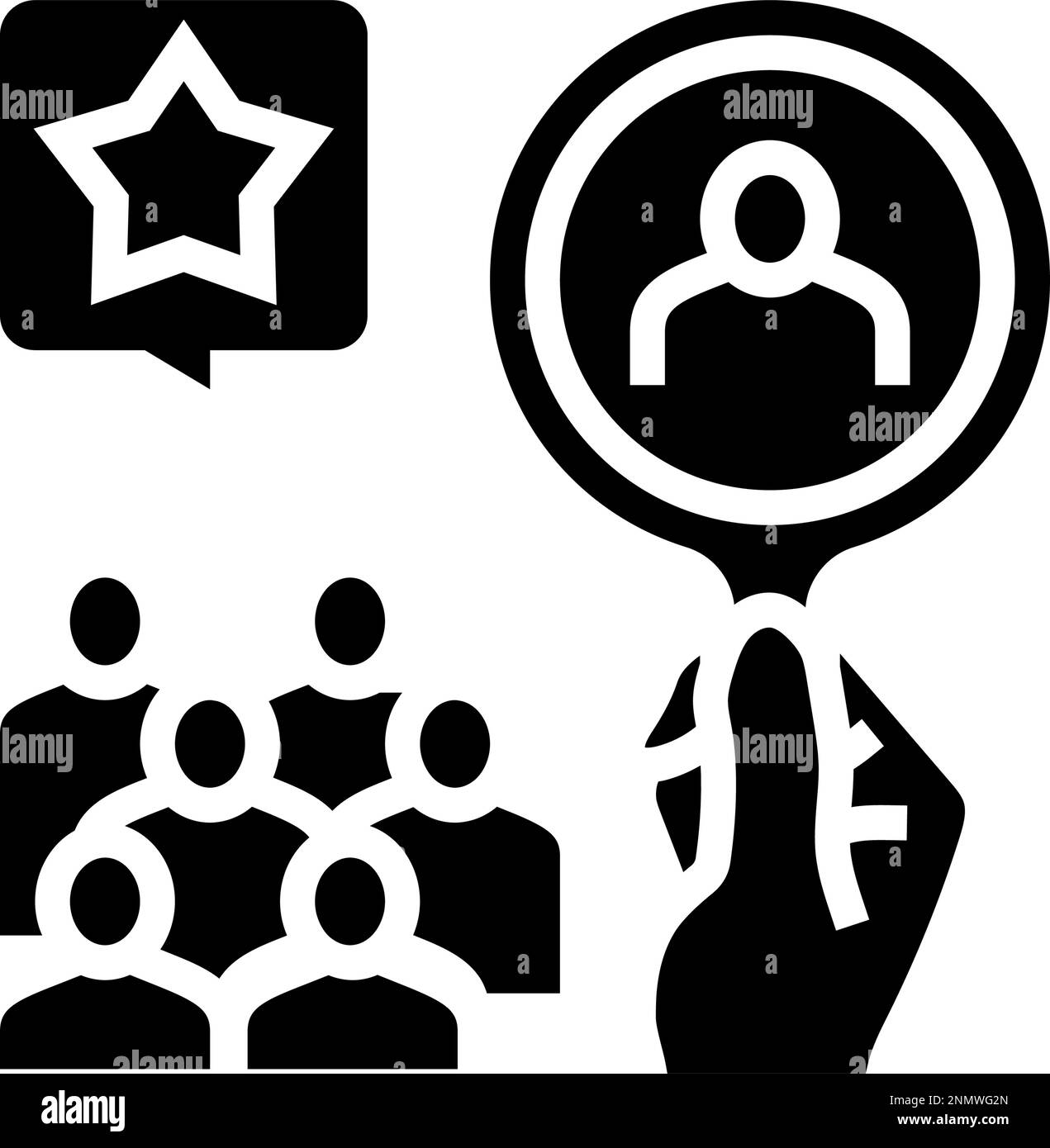 act role model glyph icon vector illustration Stock Vector Image & Art ...