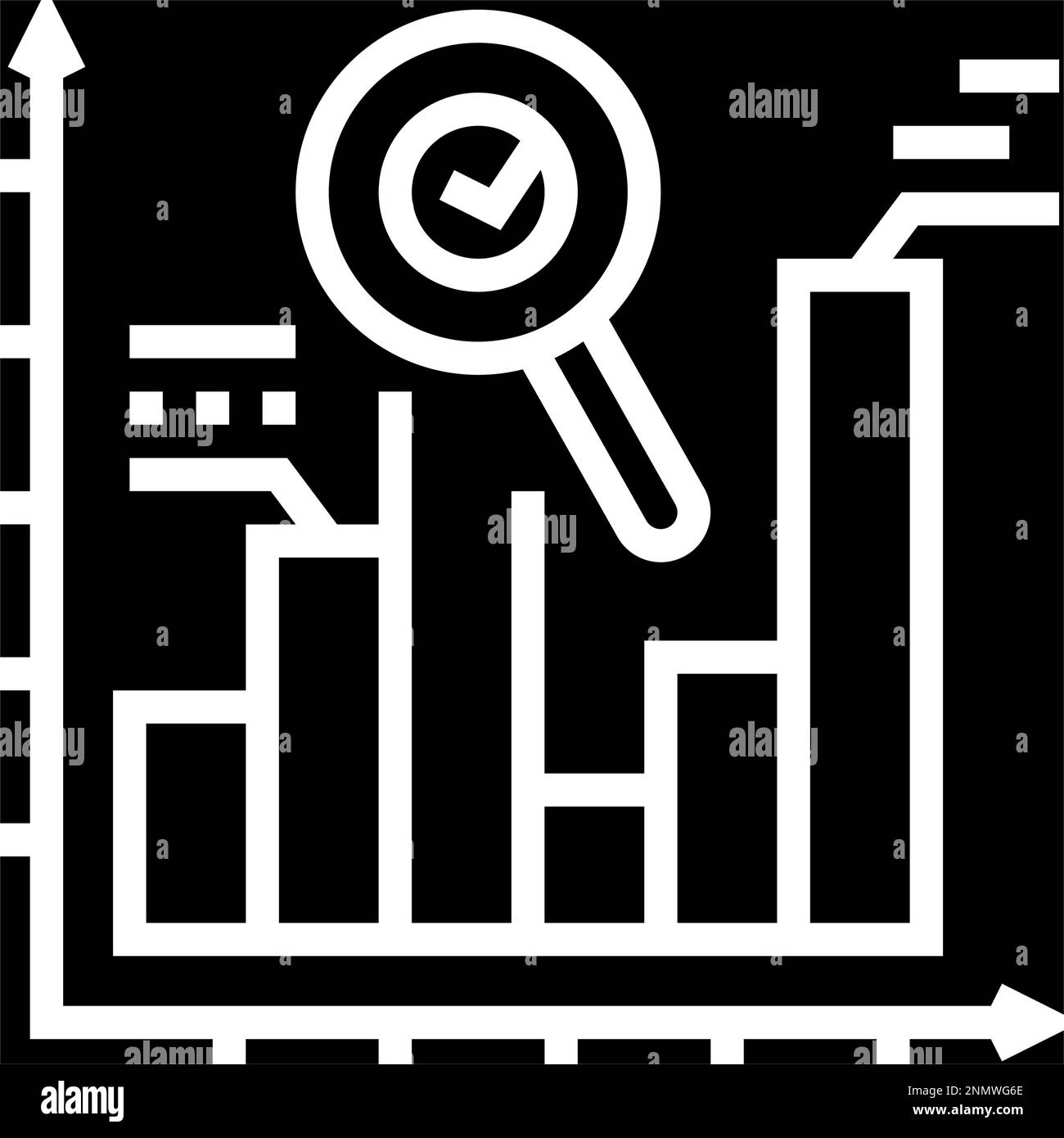 review progress glyph icon vector illustration Stock Vector Image & Art ...