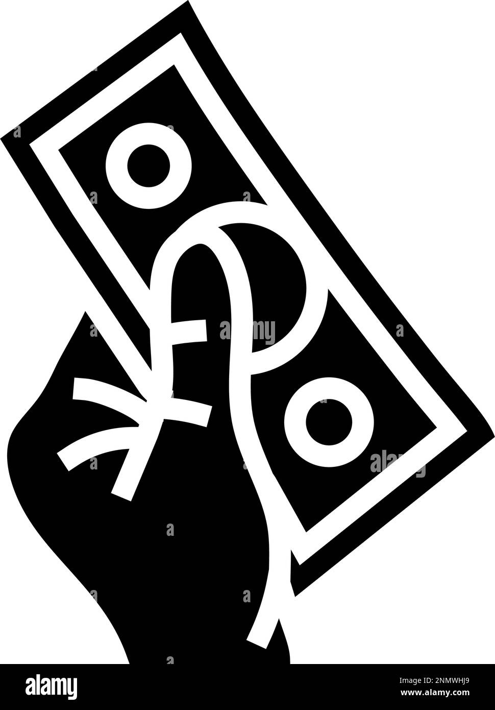 payment money hand glyph icon vector illustration Stock Vector Image ...