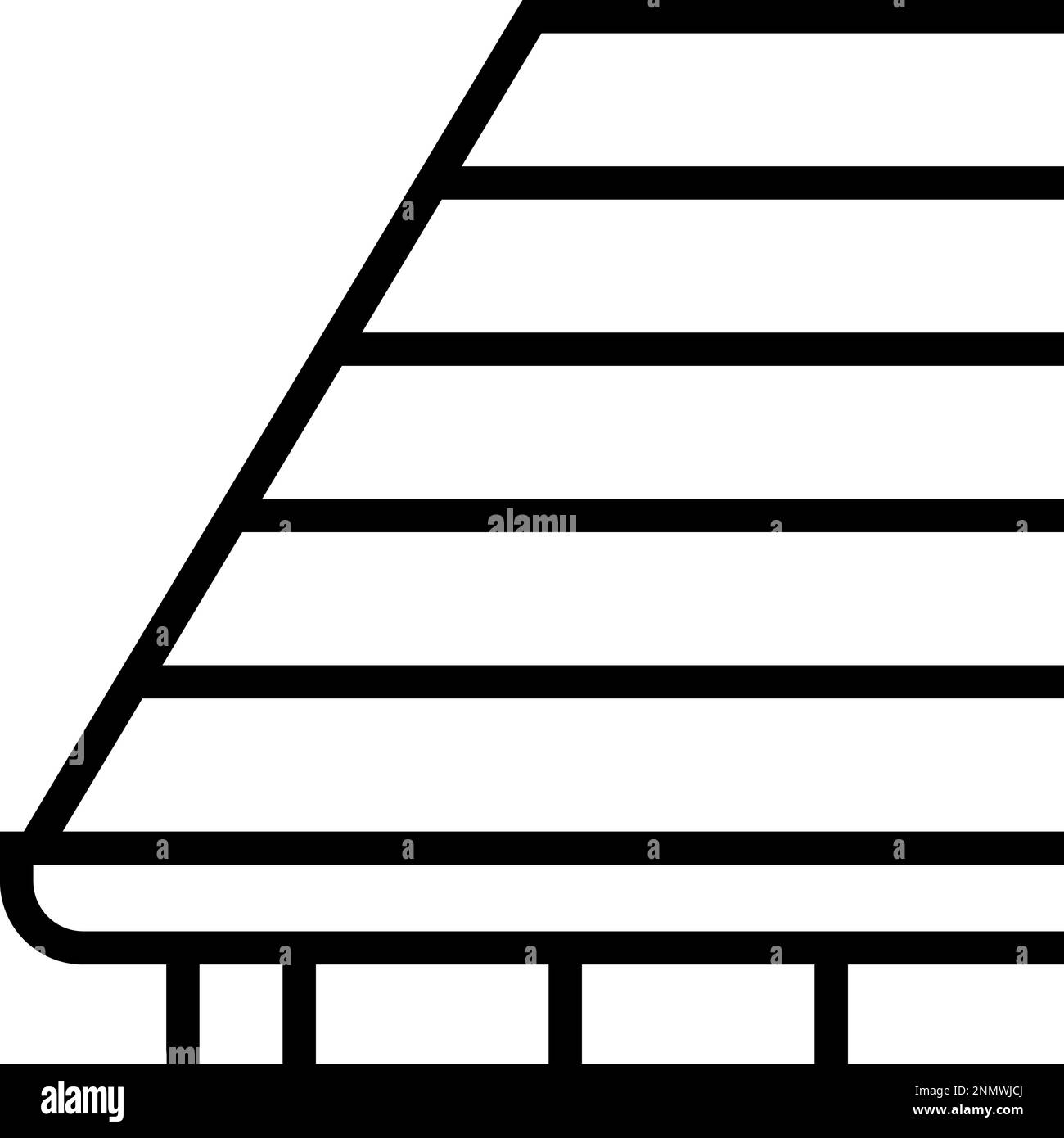 roof building structure line icon vector illustration Stock Vector ...