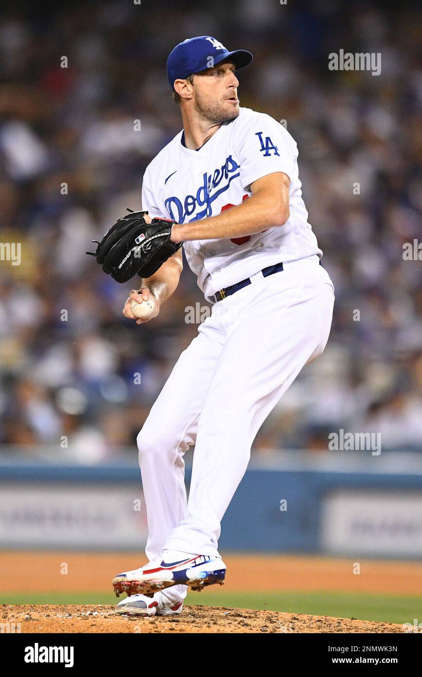 LOS ANGELES, CA - AUGUST 04: Los Angeles Dodgers pitcher Max Scherzer ...