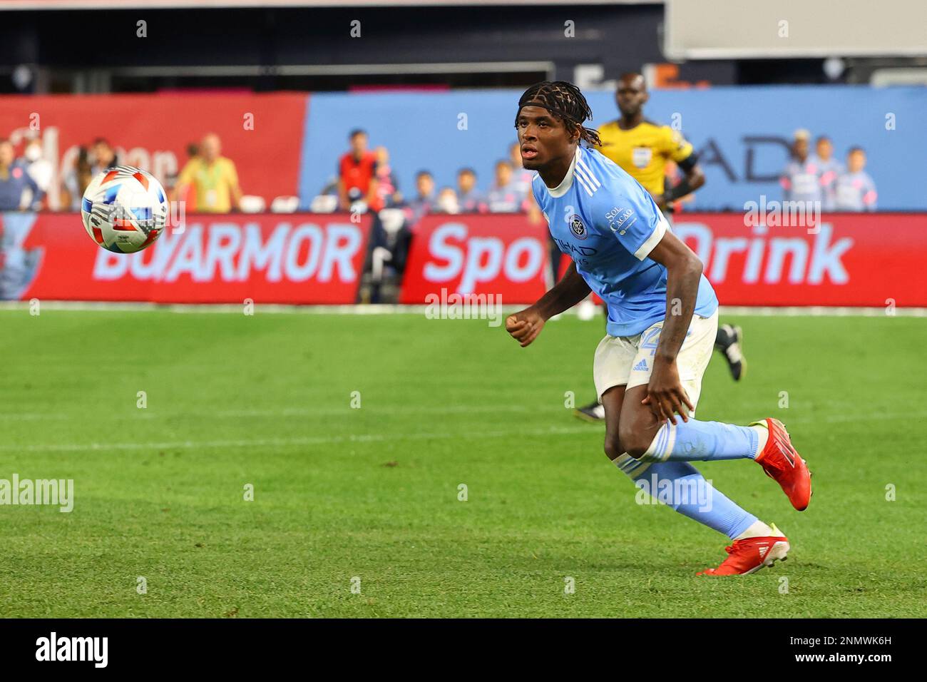 555BRONX, NY - AUGUST 11: New York City FC defender Tayvon Gray (24 ...