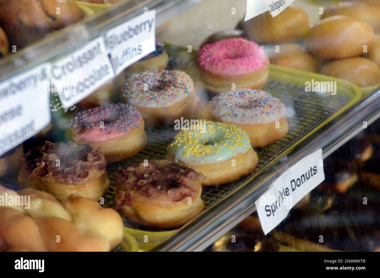 Doughnuts are seen for sale at Summit Donuts & Kolaches in Summit, Miss ...