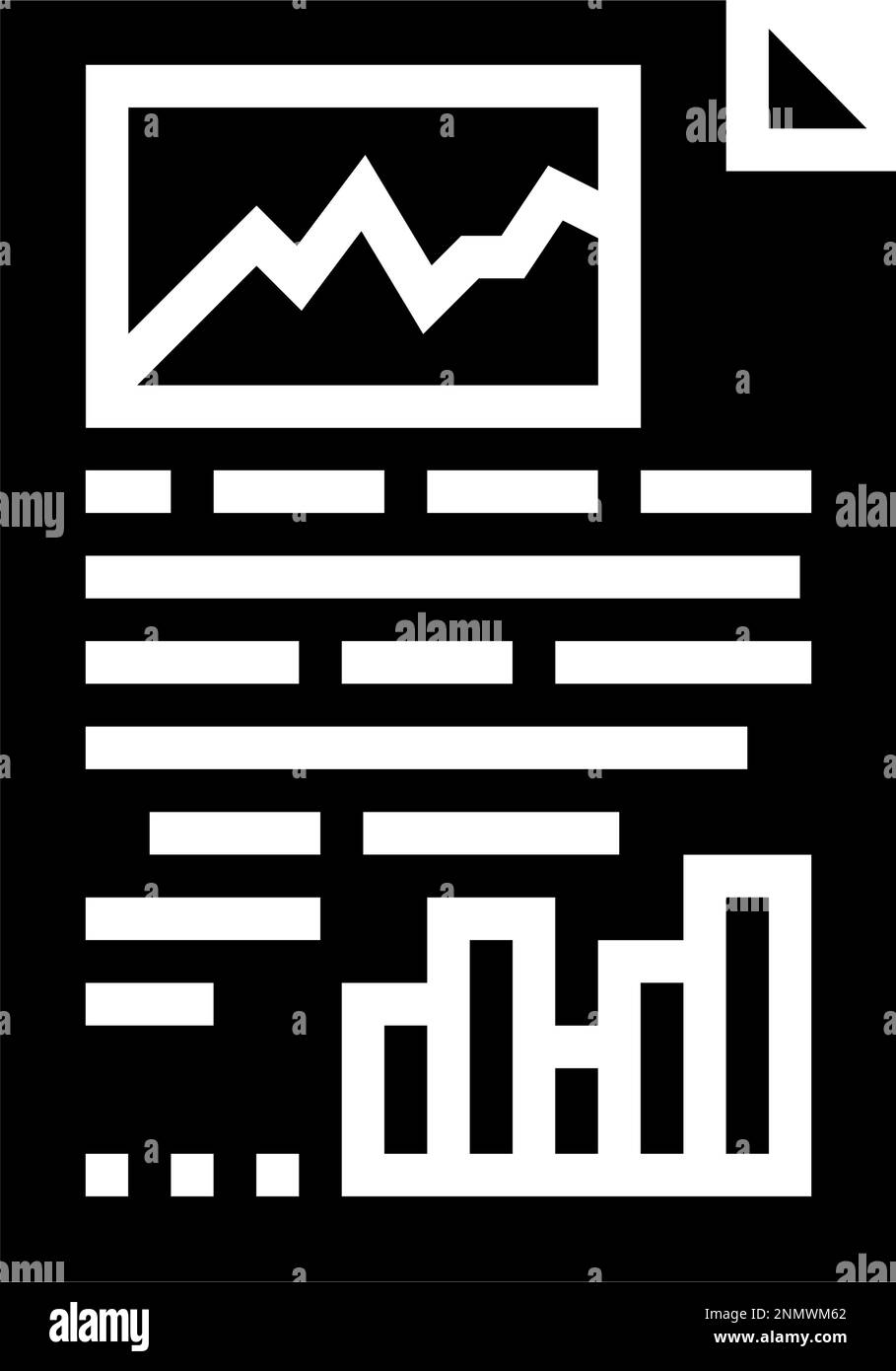 report document paper glyph icon vector illustration Stock Vector Image & Art - Alamy