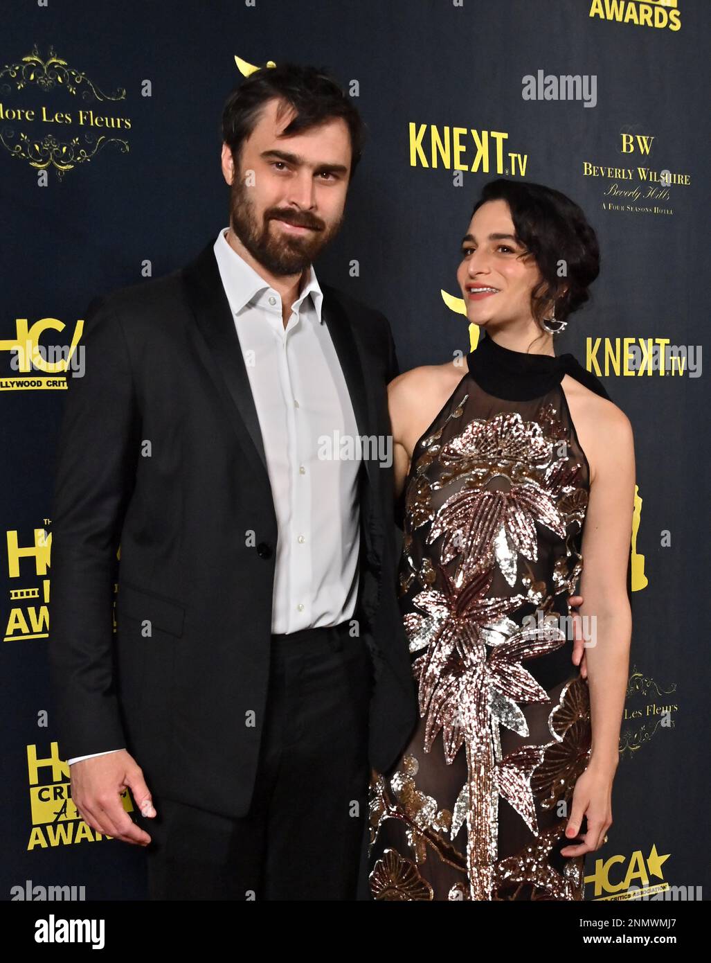 Hollywood, USA. 24th Feb, 2023. Jenny Slate and Ben Shattuck arriving ...