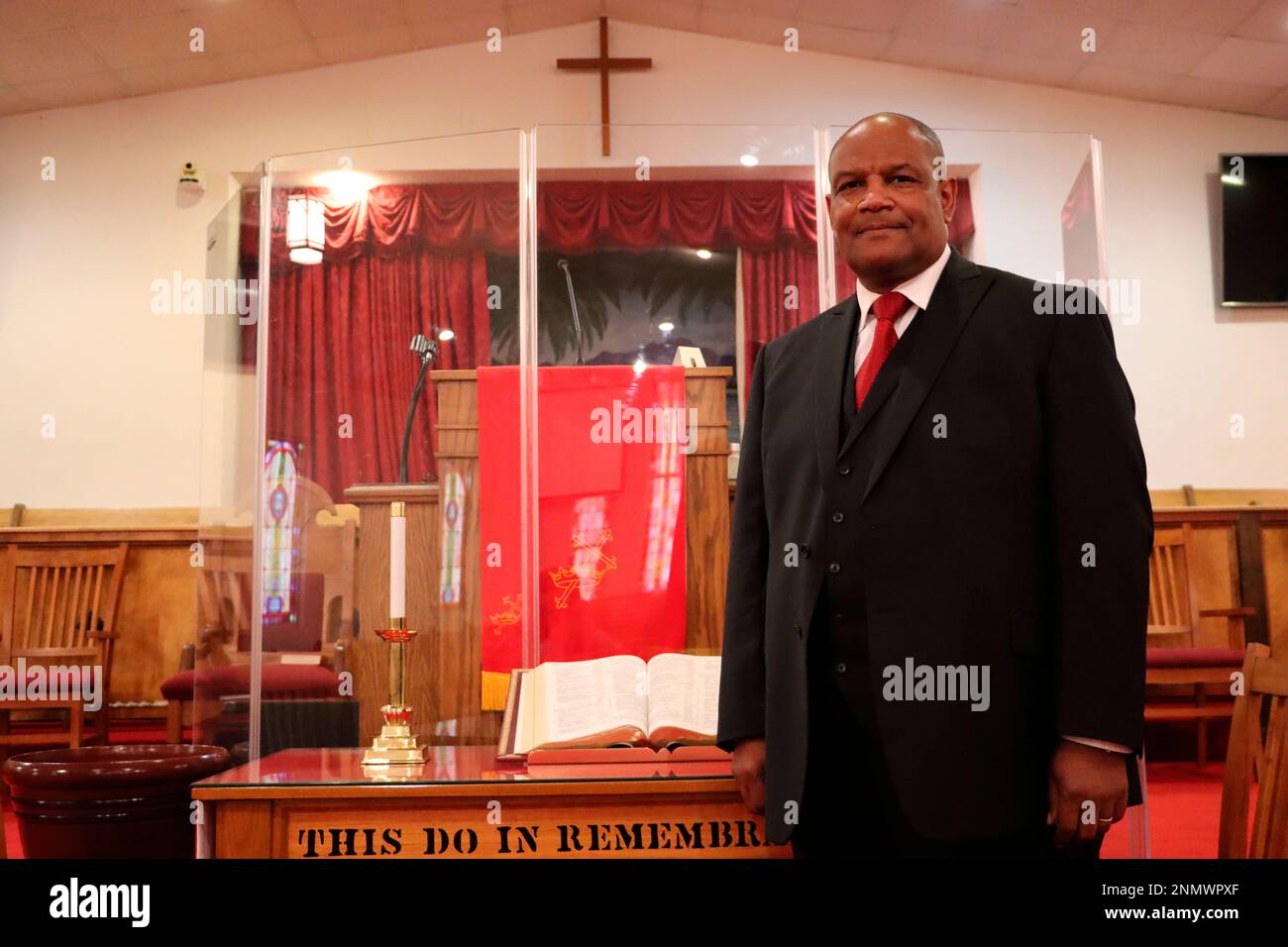 This Jan. 2, 2021 photo shows The Rev. Danny Webb, pastor at Old Mount ...