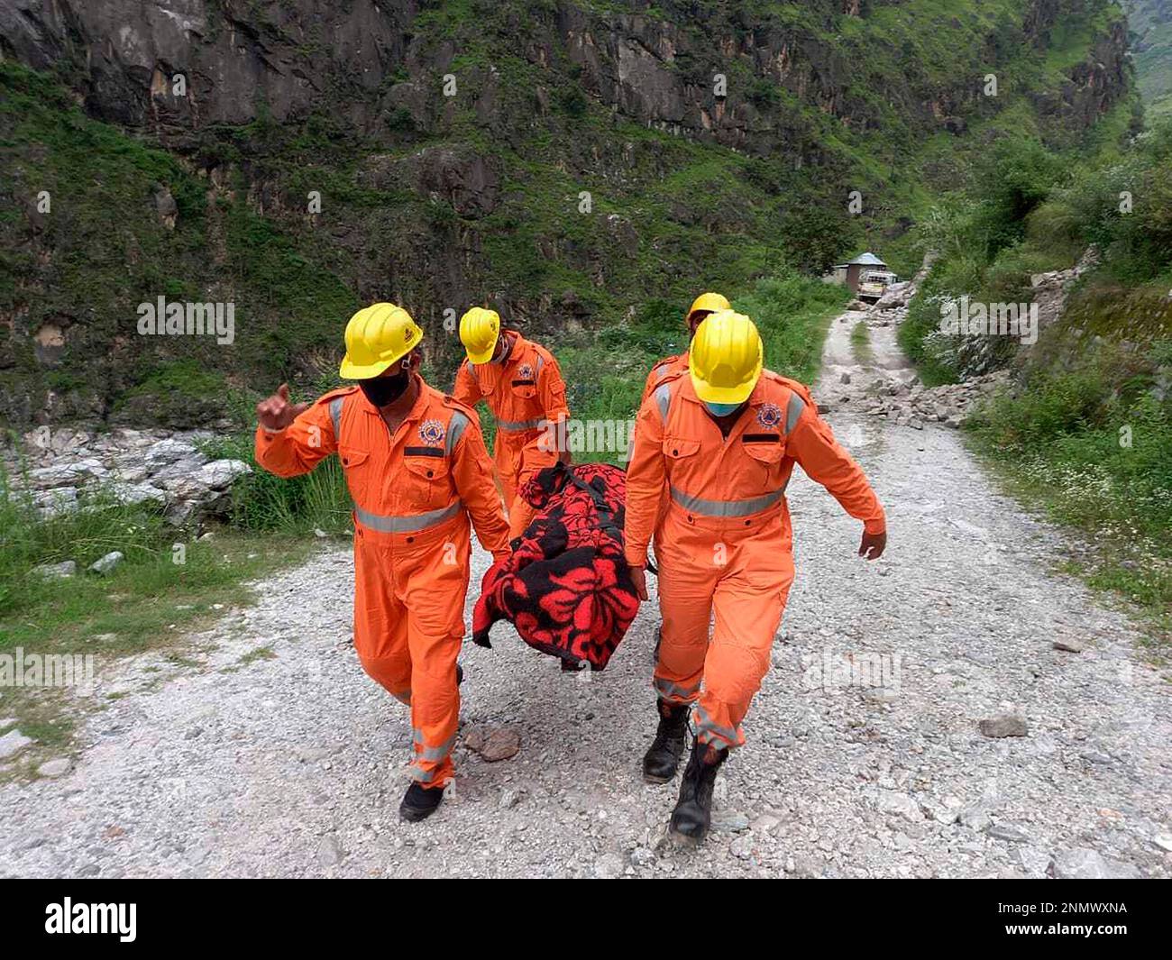 This photograph provided by India's National Disaster Response Force ...