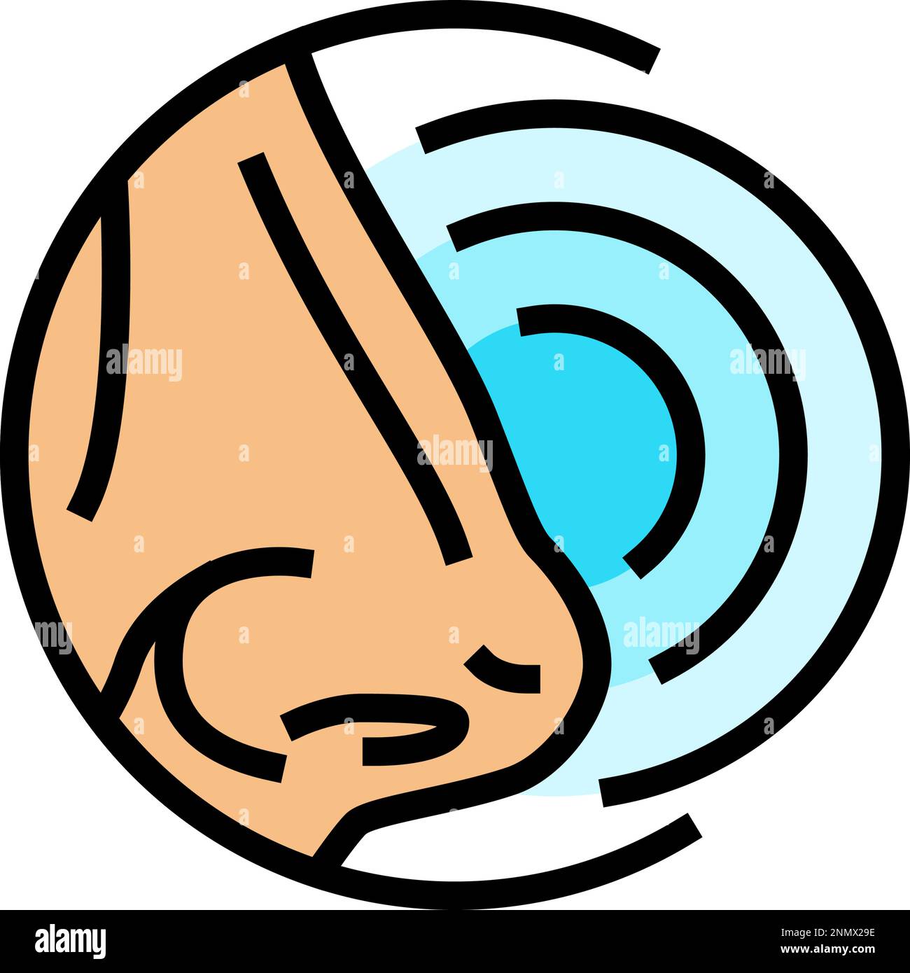 sense smell color icon vector illustration Stock Vector Image & Art - Alamy