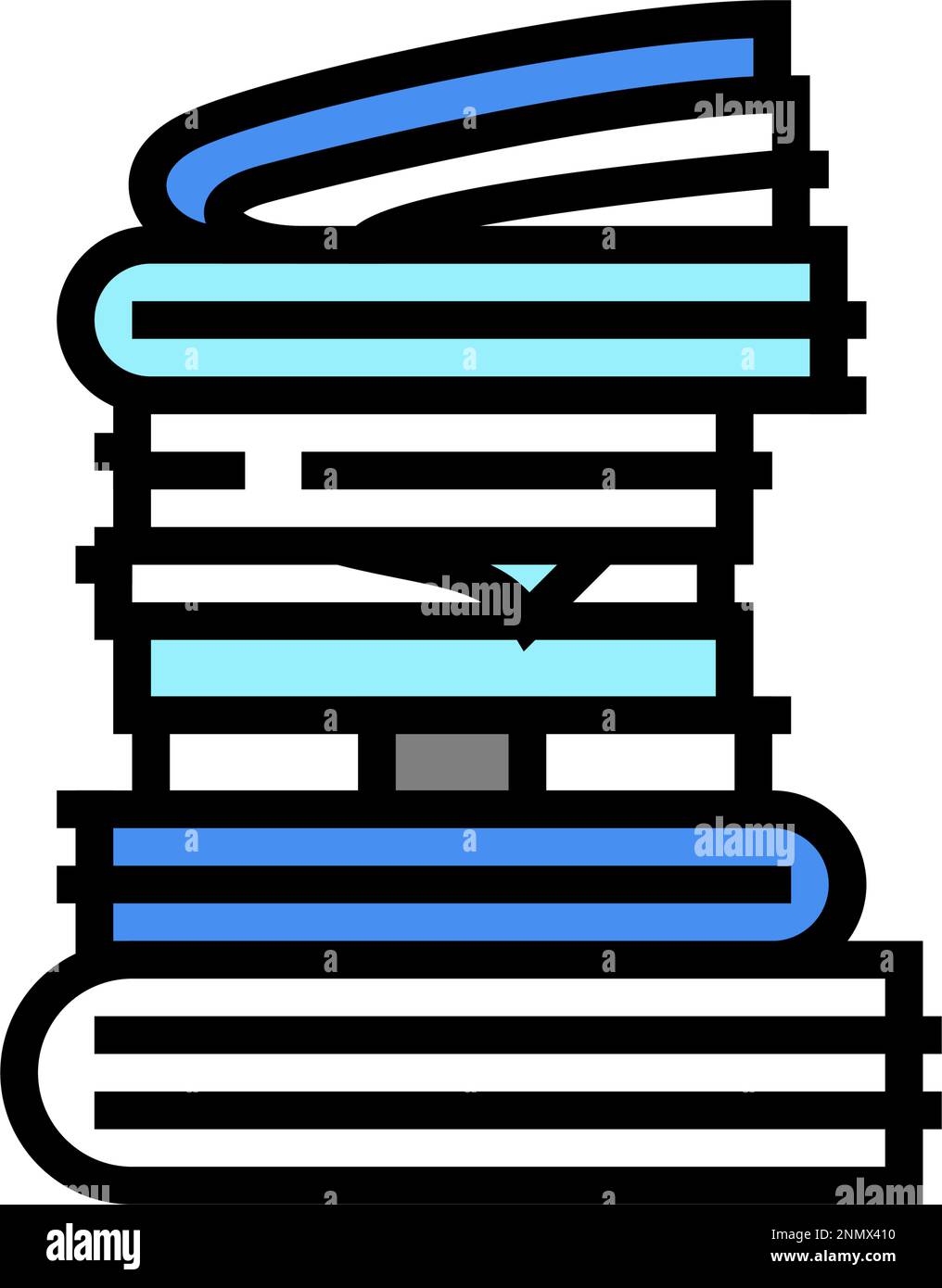 document paper stack color icon vector illustration Stock Vector Image ...