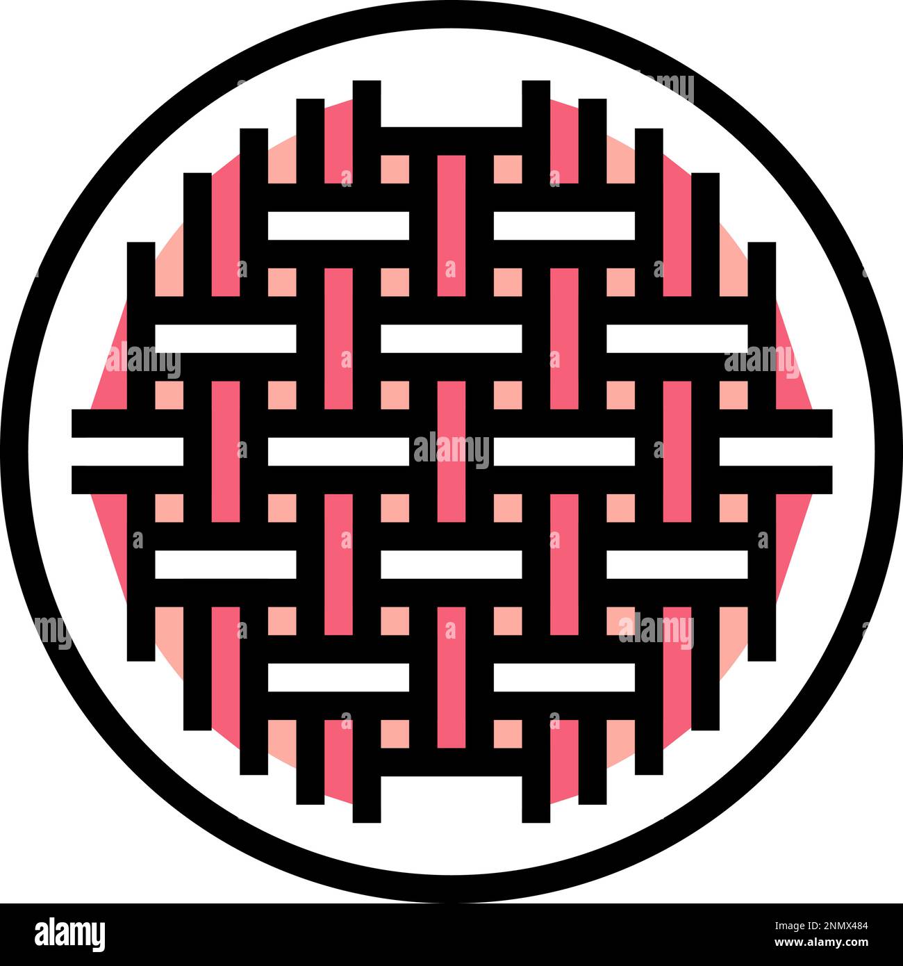 plain weave fabric material color icon vector illustration Stock Vector ...