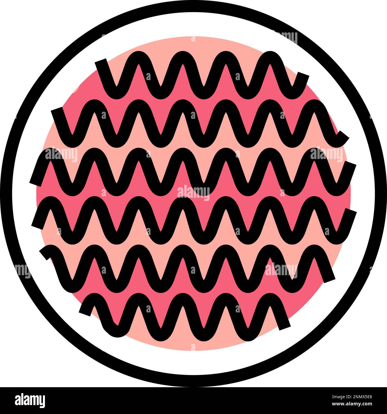 stretch fabric textile color icon vector illustration Stock Vector ...