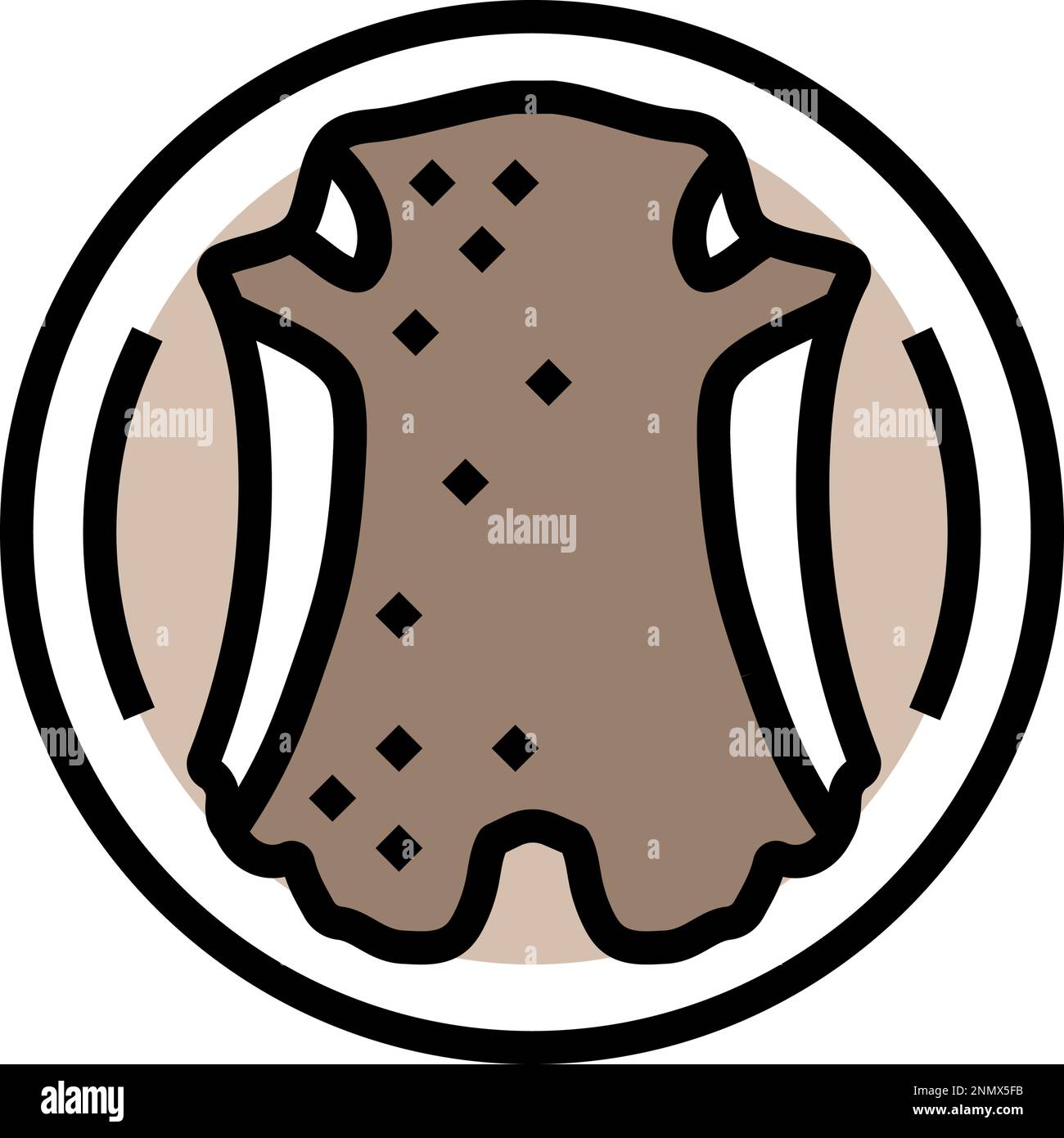 furs fabric textile color icon vector illustration Stock Vector Image ...