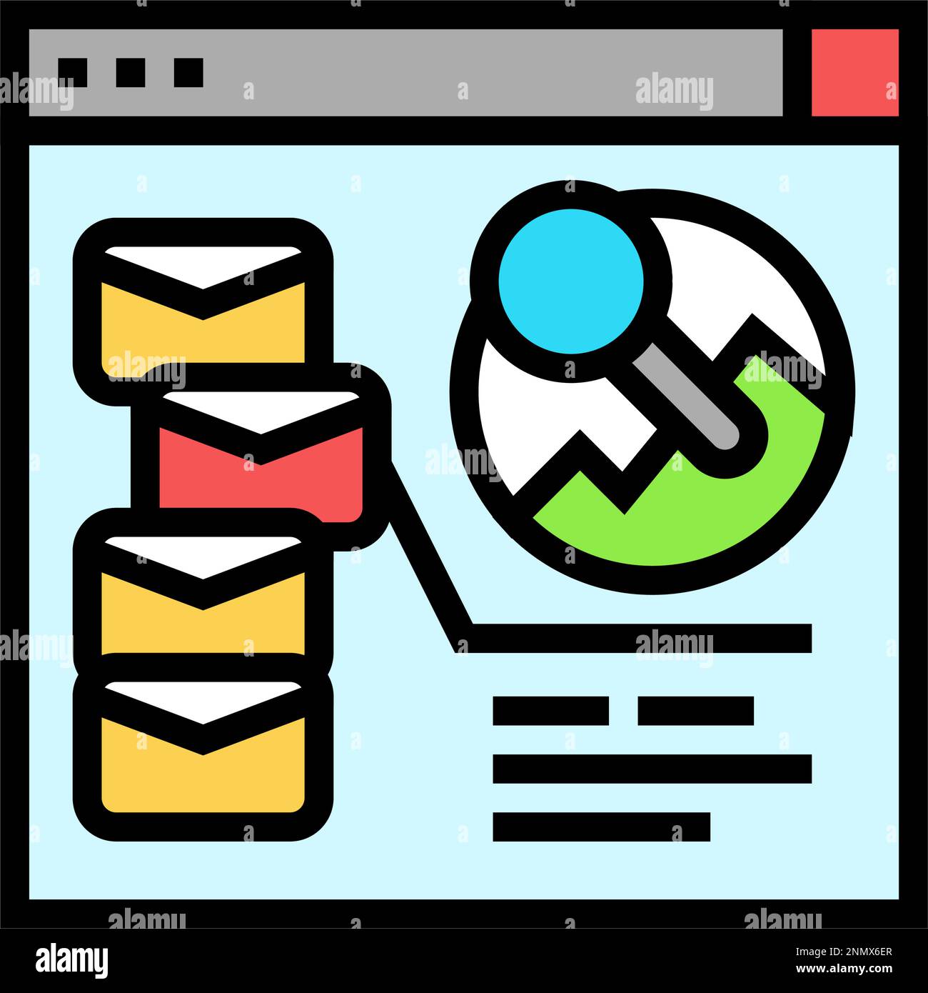 track email campaigns marketing color icon vector illustration Stock ... track email campaigns marketing color icon vector illustration Stock ...
