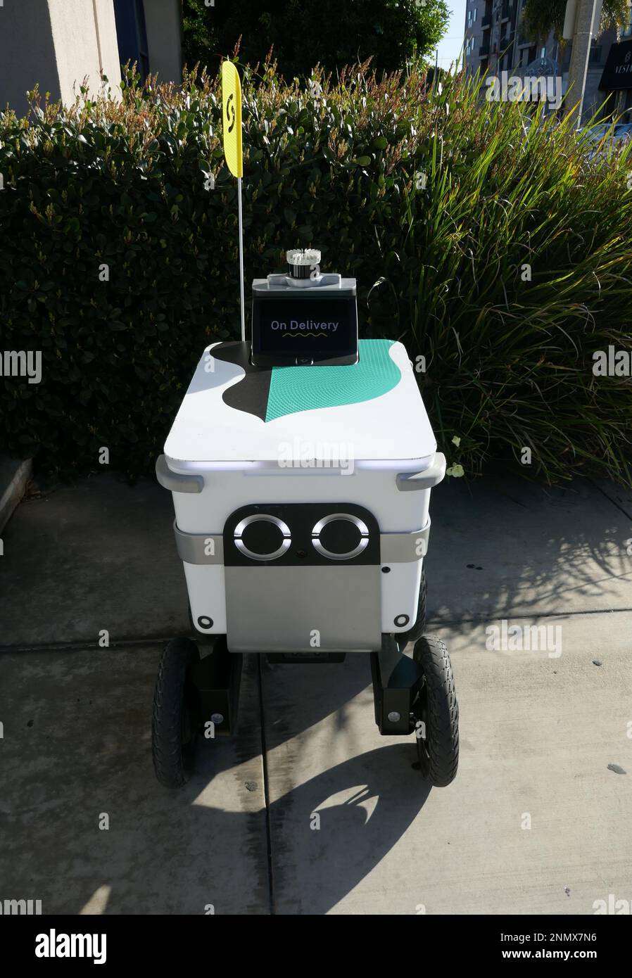 Los Angeles, California, USA 15th February 2023 Delivery Robot on ...