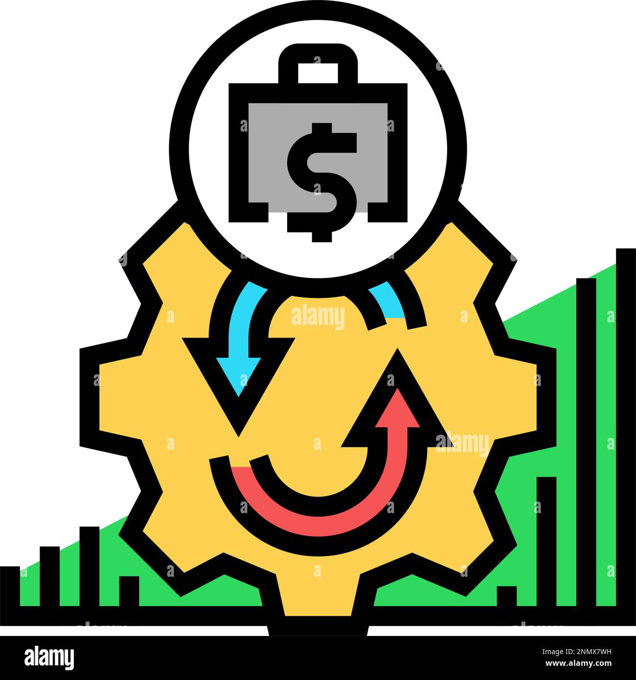 changing business model color icon vector illustration Stock Vector ...