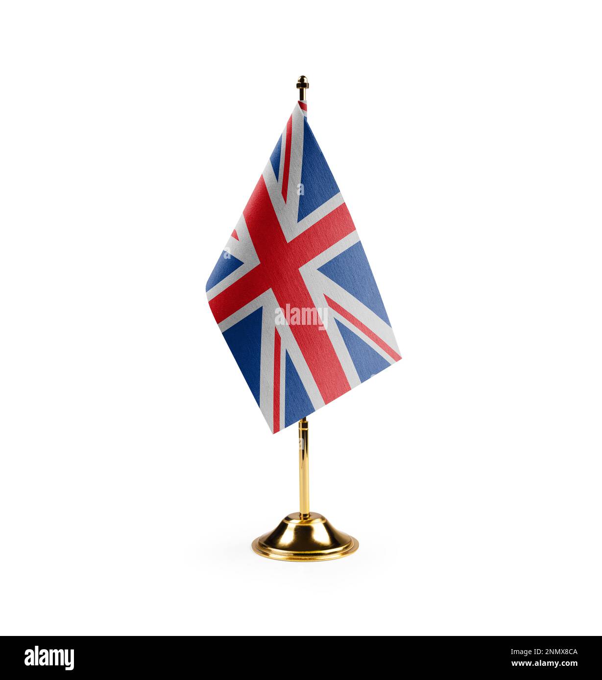 Small national flag of the United Kingdom on a white background Stock ...