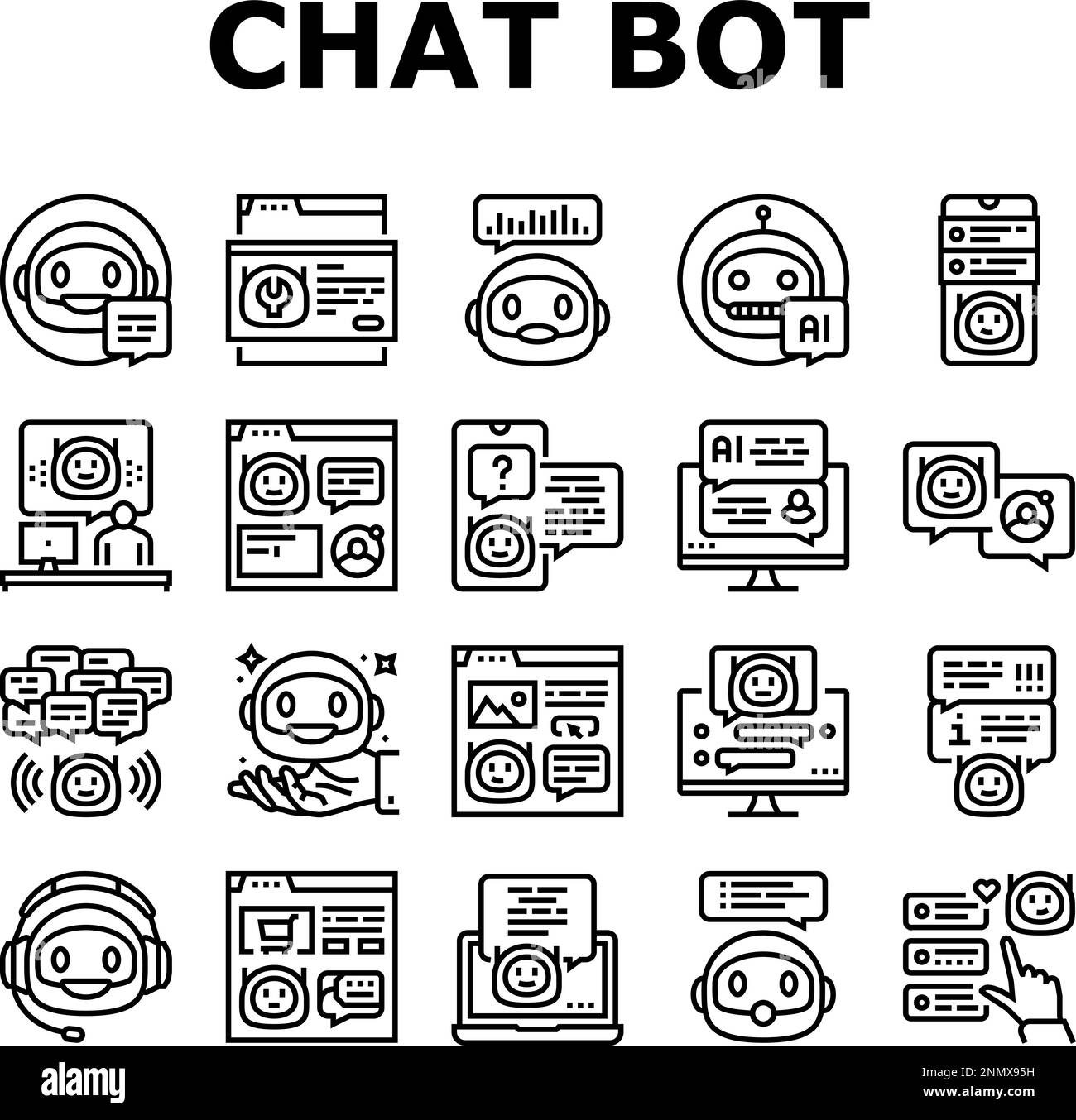 Chatbot text Black and White Stock Photos & Images - Alamy
