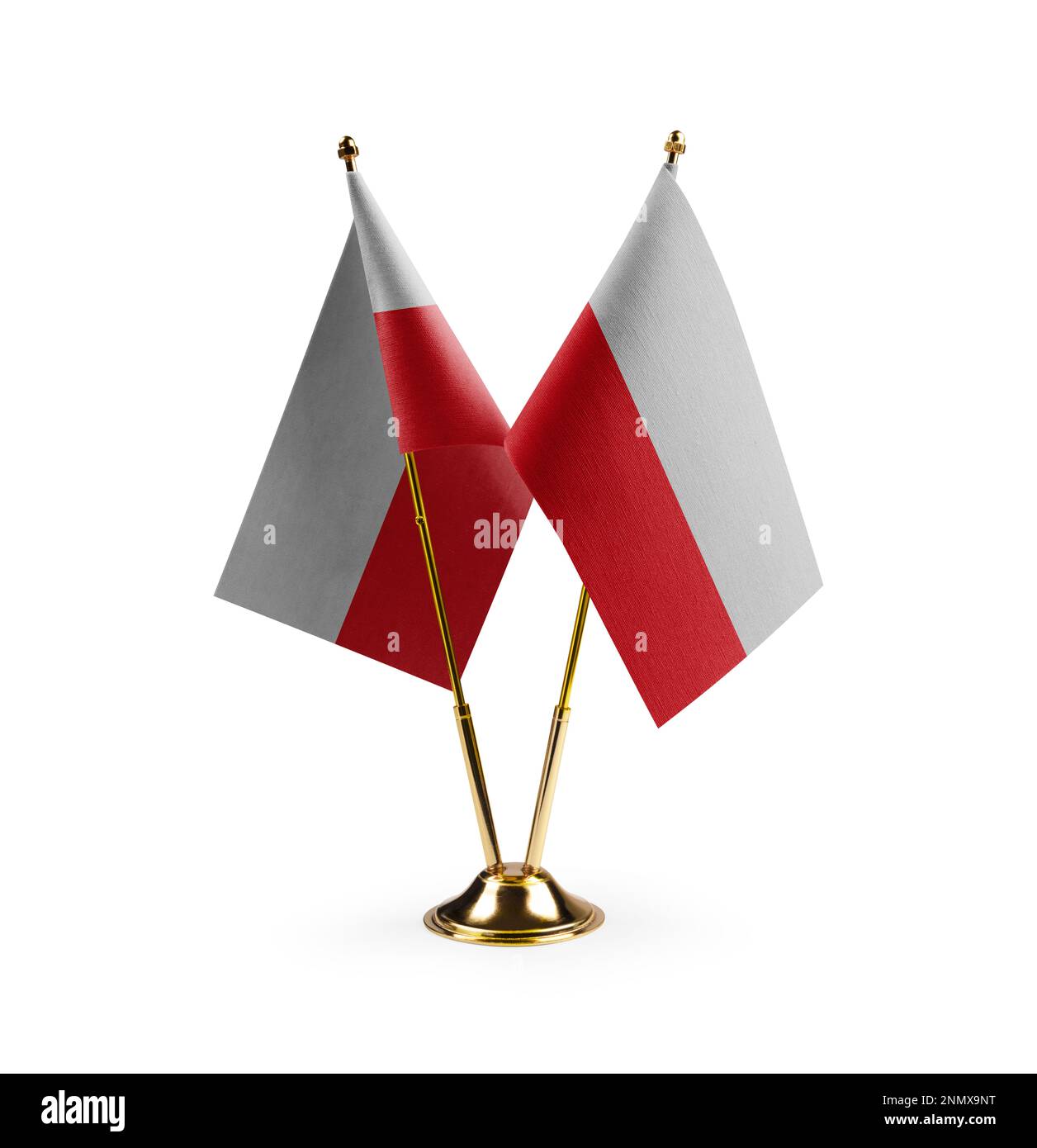 Small national flags of the Poland on a white background Stock Photo ...