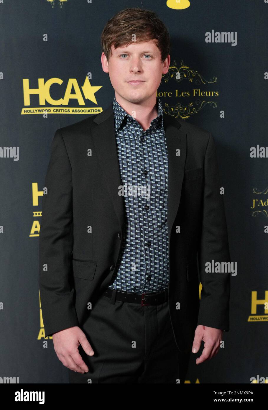 Jake McLean arrives at the 2023 HCA Film Awards held at the Beverly ...