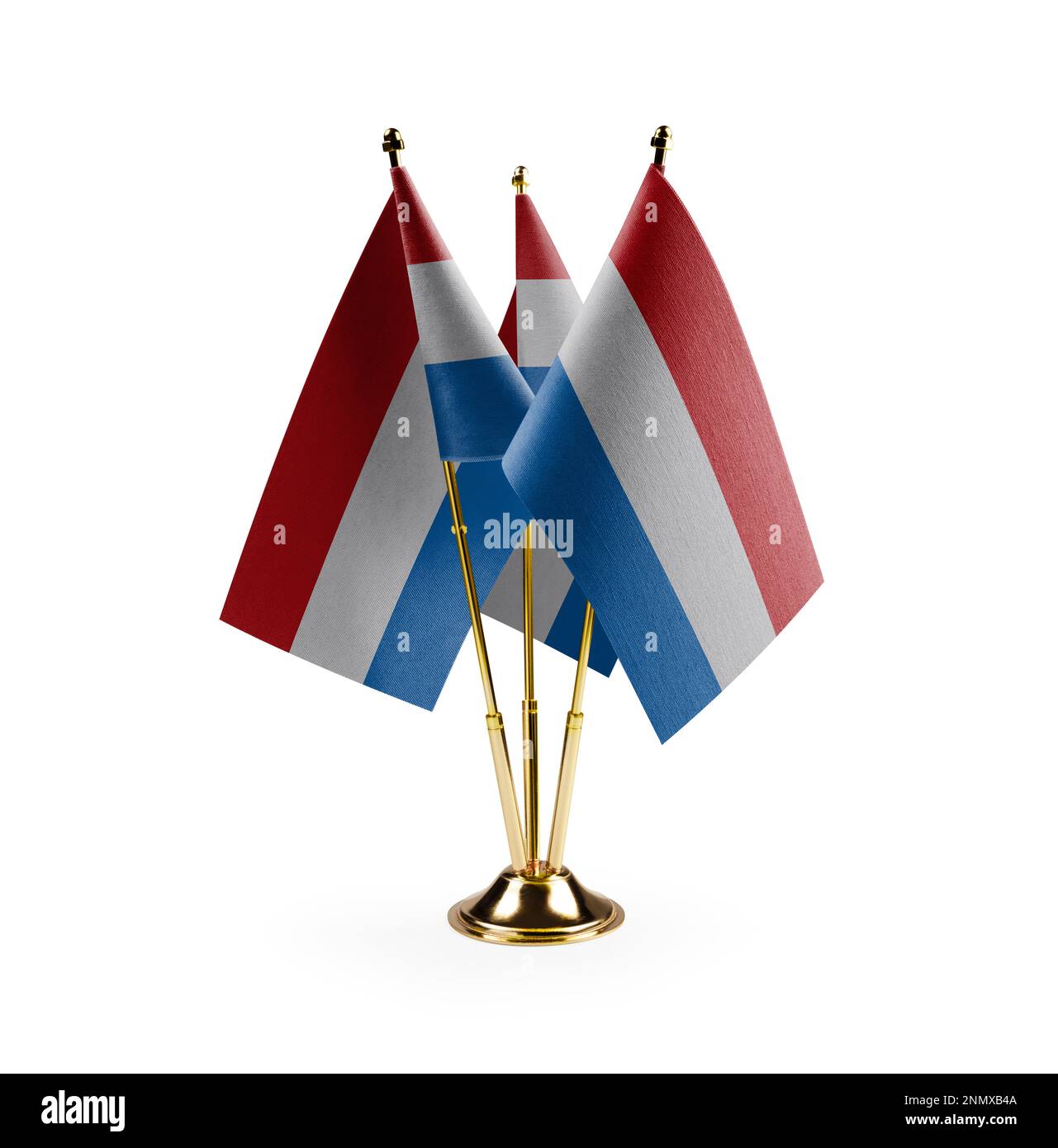 Small national flags of the Netherlands on a white background Stock ...