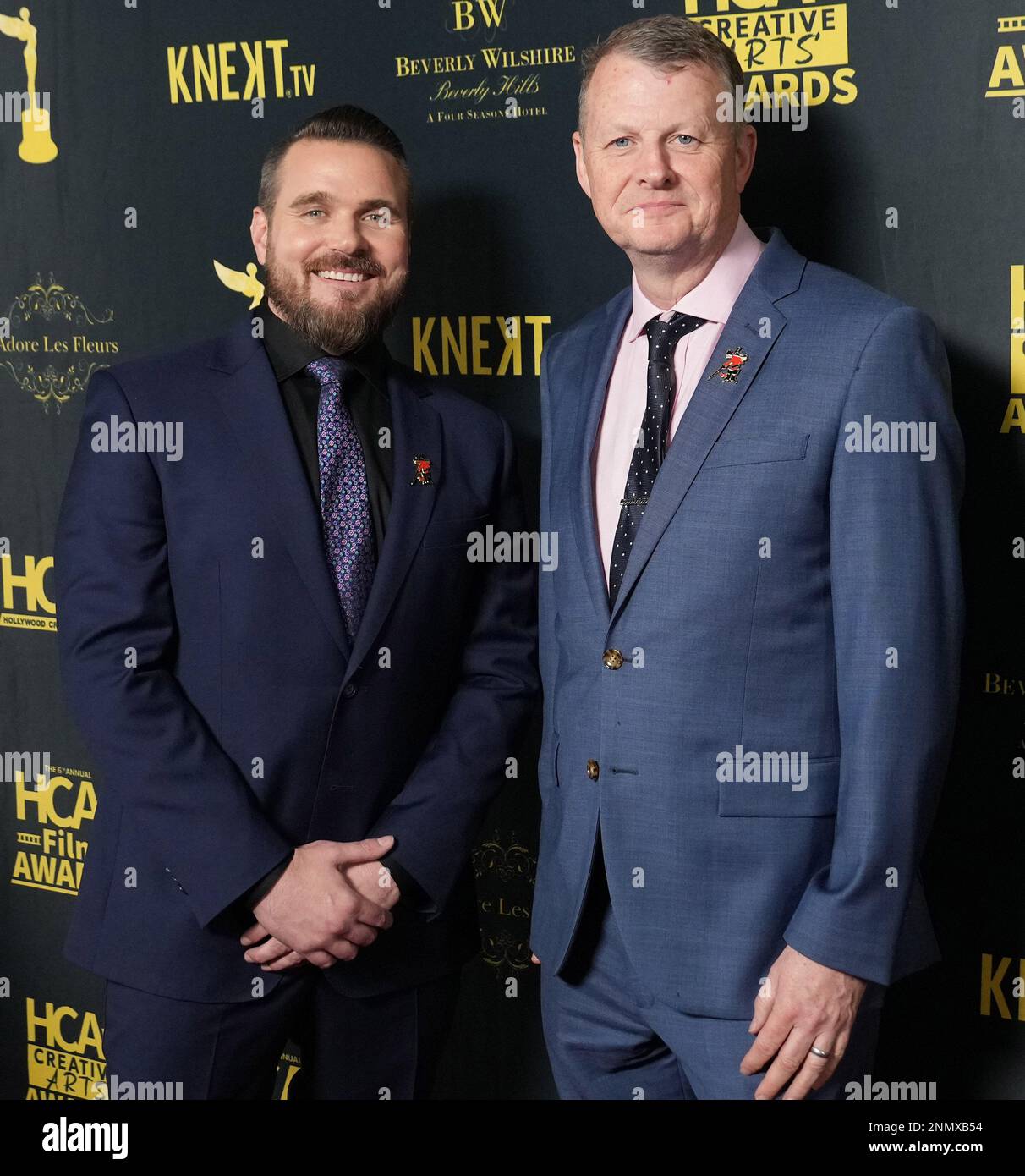 Los Angeles, USA. 24th Feb, 2023. (L-R) Joel Crawford and Mark Swift ...