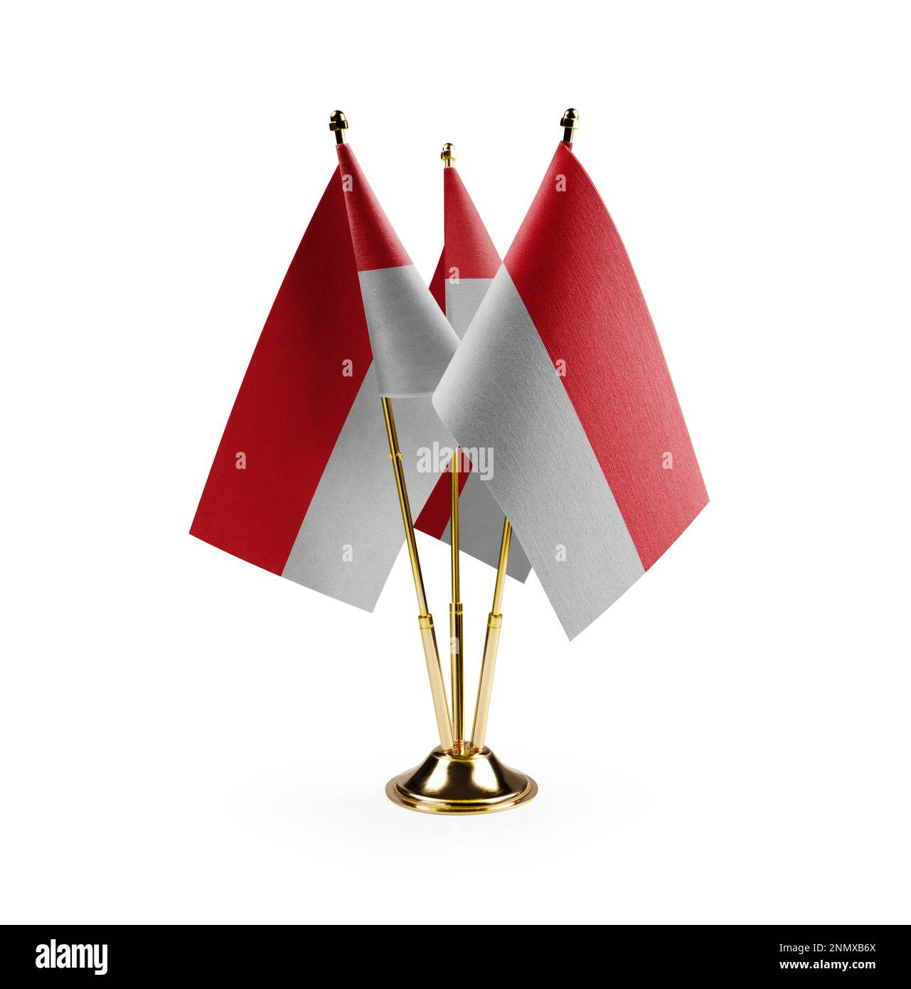 Small national flags of the Indonesia on a white background Stock Photo ...