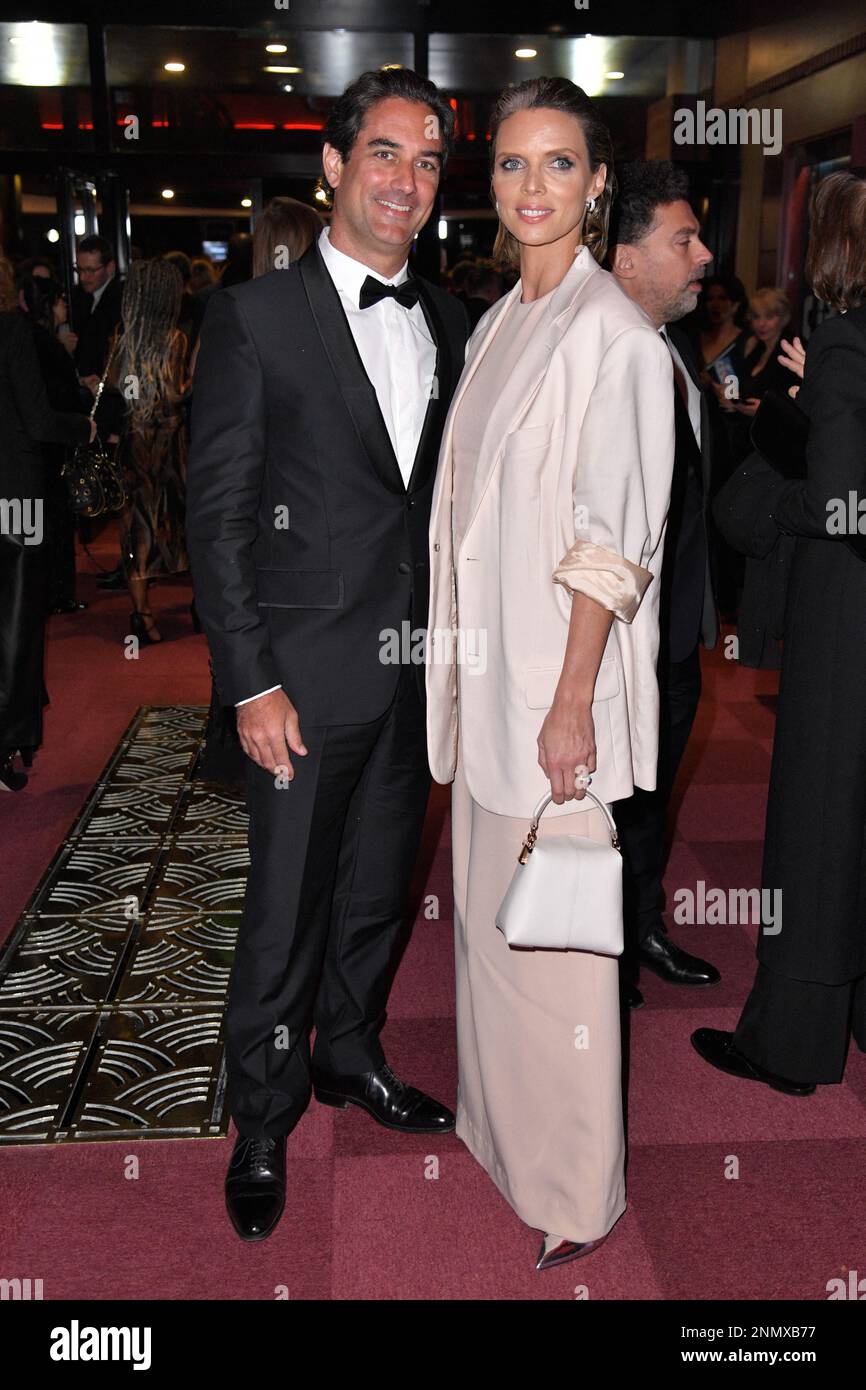 Paris, France. 24th Feb, 2023. Sylvie Tellier and Laurent Schenten ...