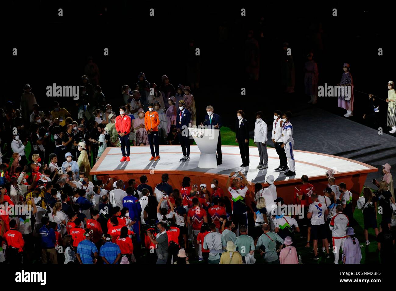 August 8, 2021, Tokyo, Kanto, Japan: Closing ceremony of the Tokyo 2020 ...