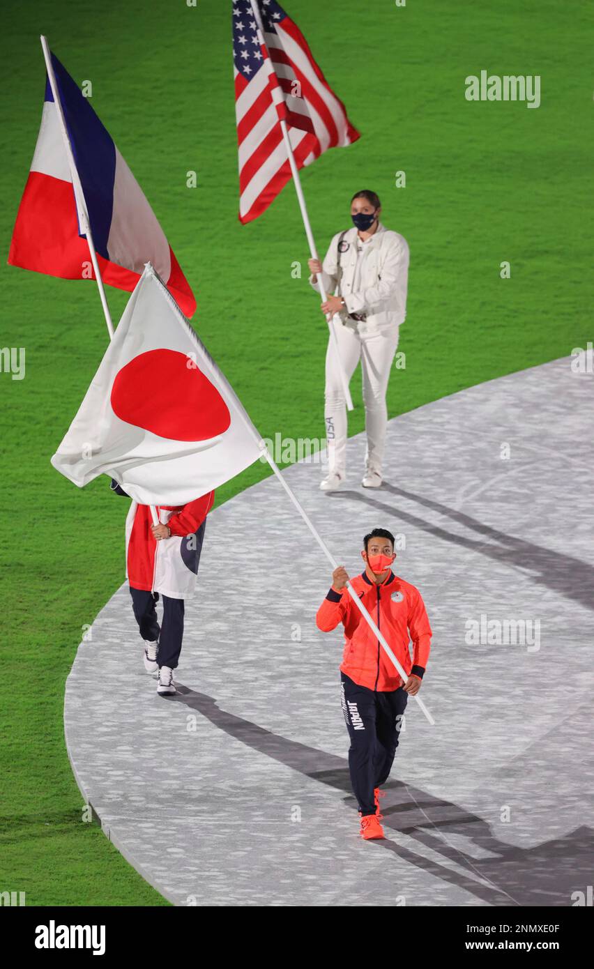 The closing ceremony of the Tokyo 2020 Olympic Games is held at ...