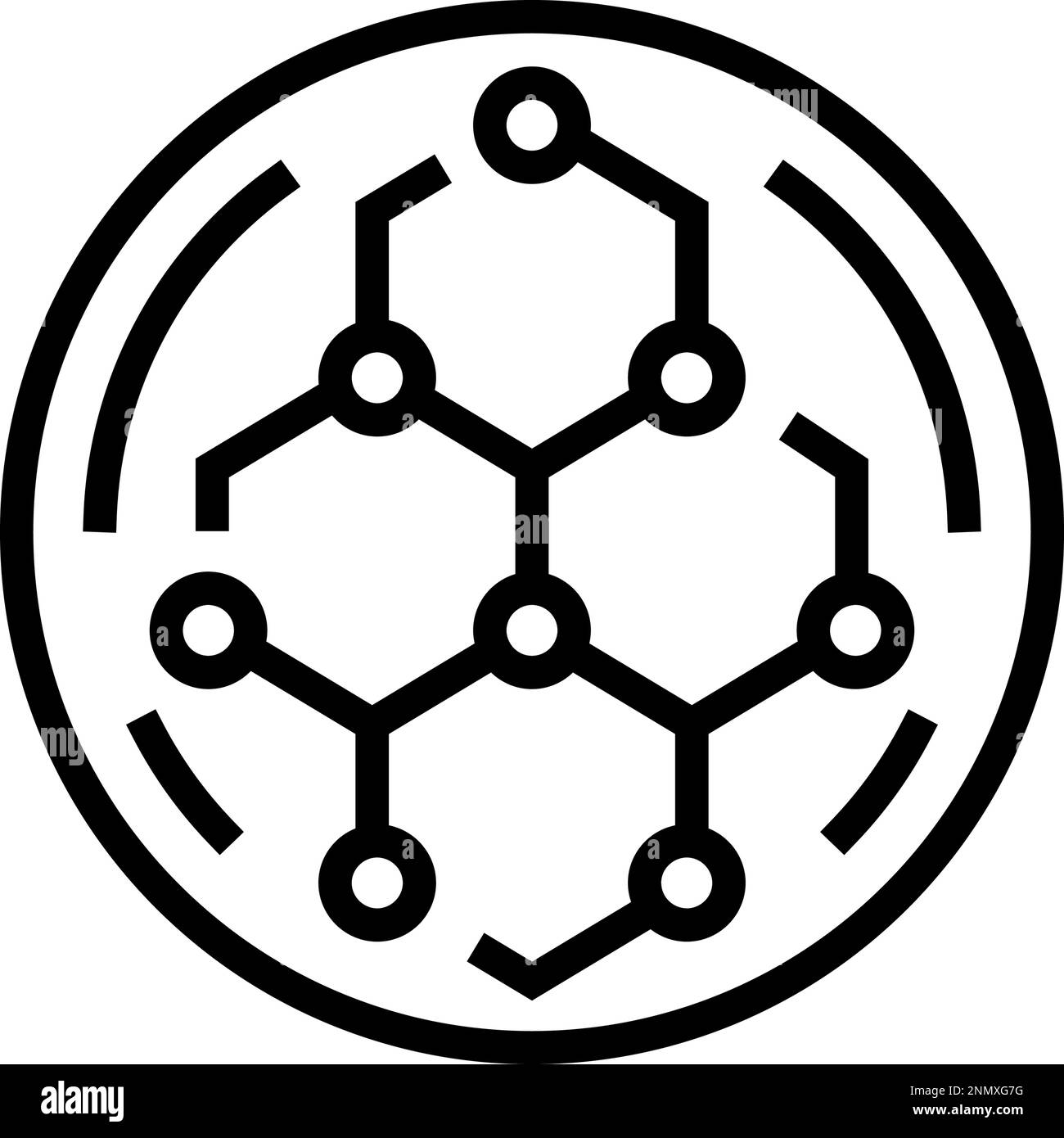 polyester fabric cloth line icon vector illustration Stock Vector Image ...