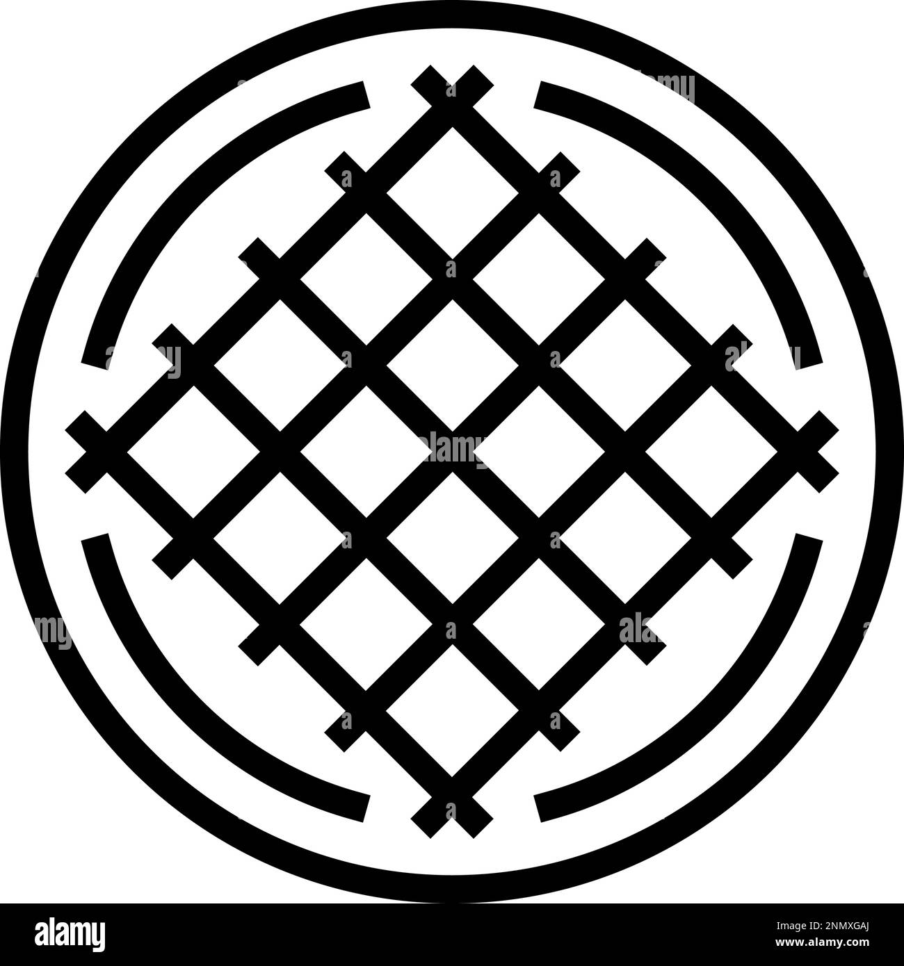 woven fabric textile line icon vector illustration Stock Vector Image ...