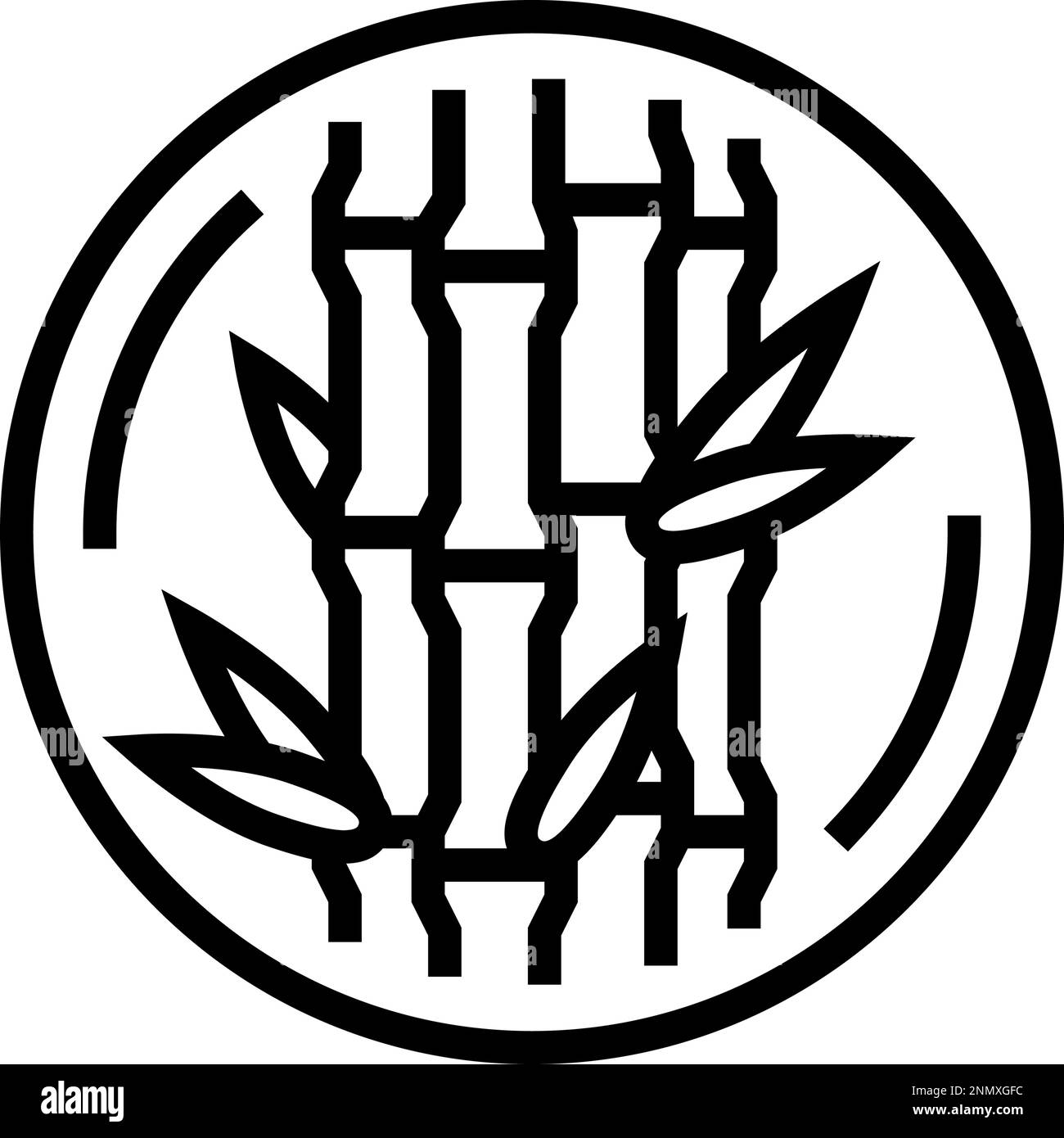 Bamboo fabric cloth line Stock Vector Images - Alamy