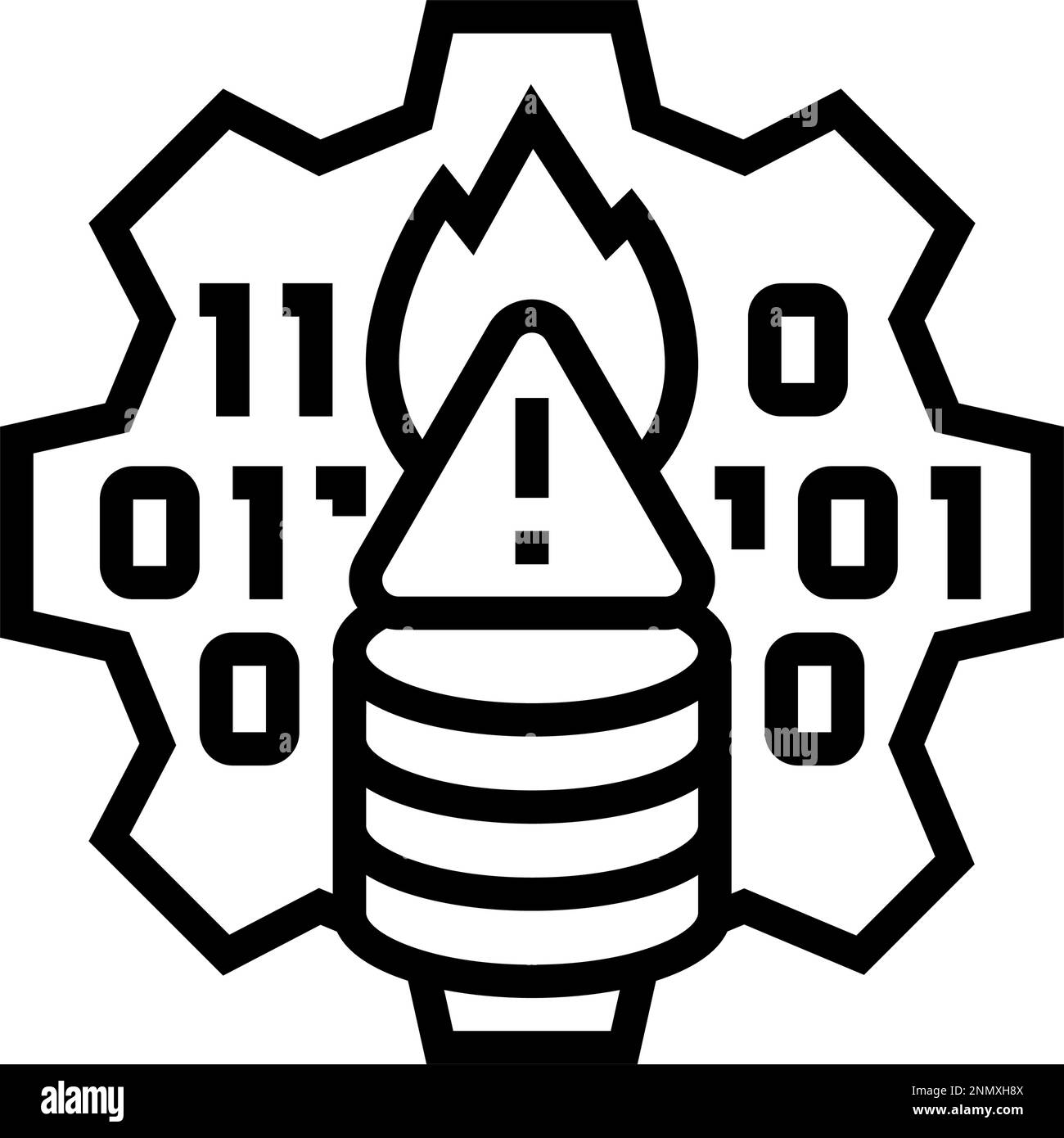 technological crisis line icon vector illustration Stock Vector Image ... technological crisis line icon vector illustration Stock Vector Image ...