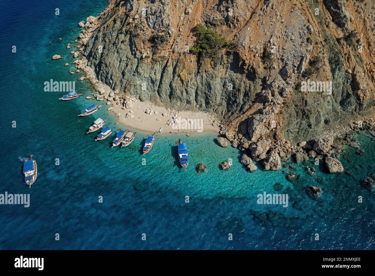 Suluada island shot with drone. Adrasan, Antalya Stock Photo - Alamy