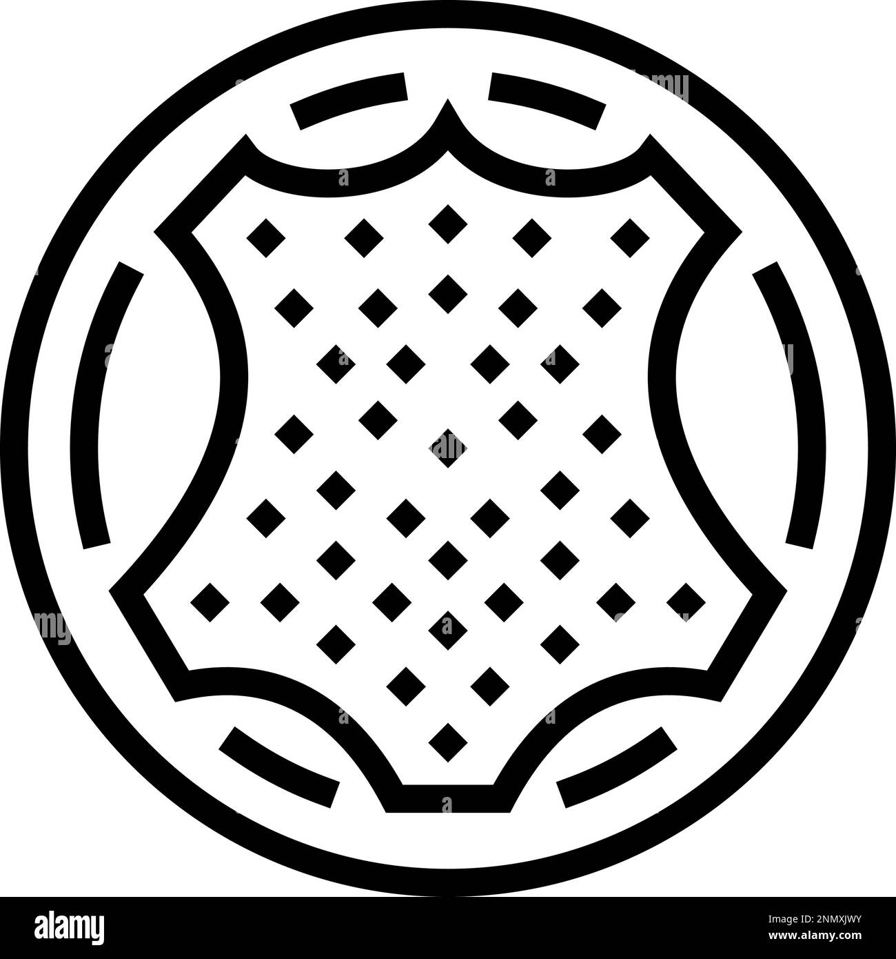 suede fabric textile line icon vector illustration Stock Vector Image ...