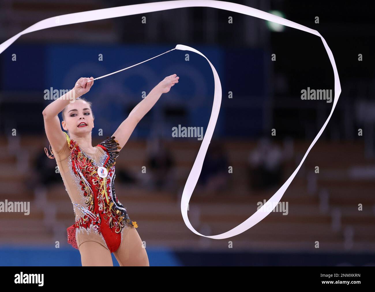 ROC's AVERINA Arina performs the ribbon during the Rhythmic Gymnastics ...